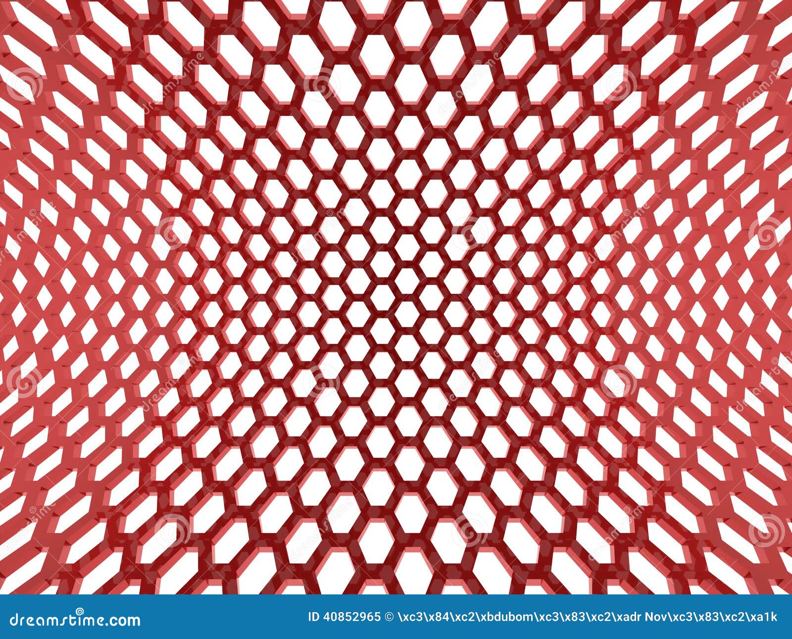 Red hexagonal background stock illustration. Illustration of digital ...