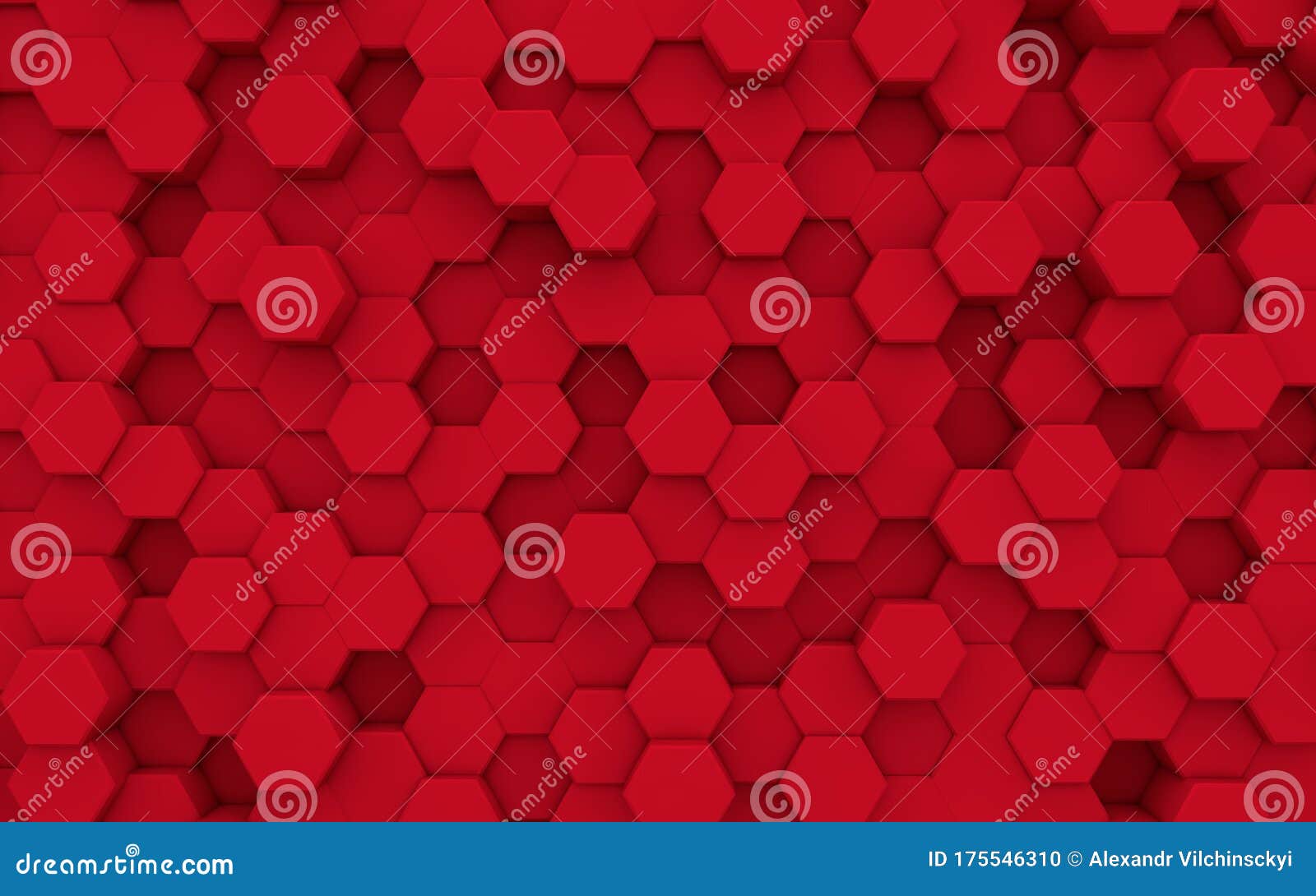 Red Hexagonal Background, White Abstract Background Stock Illustration ...