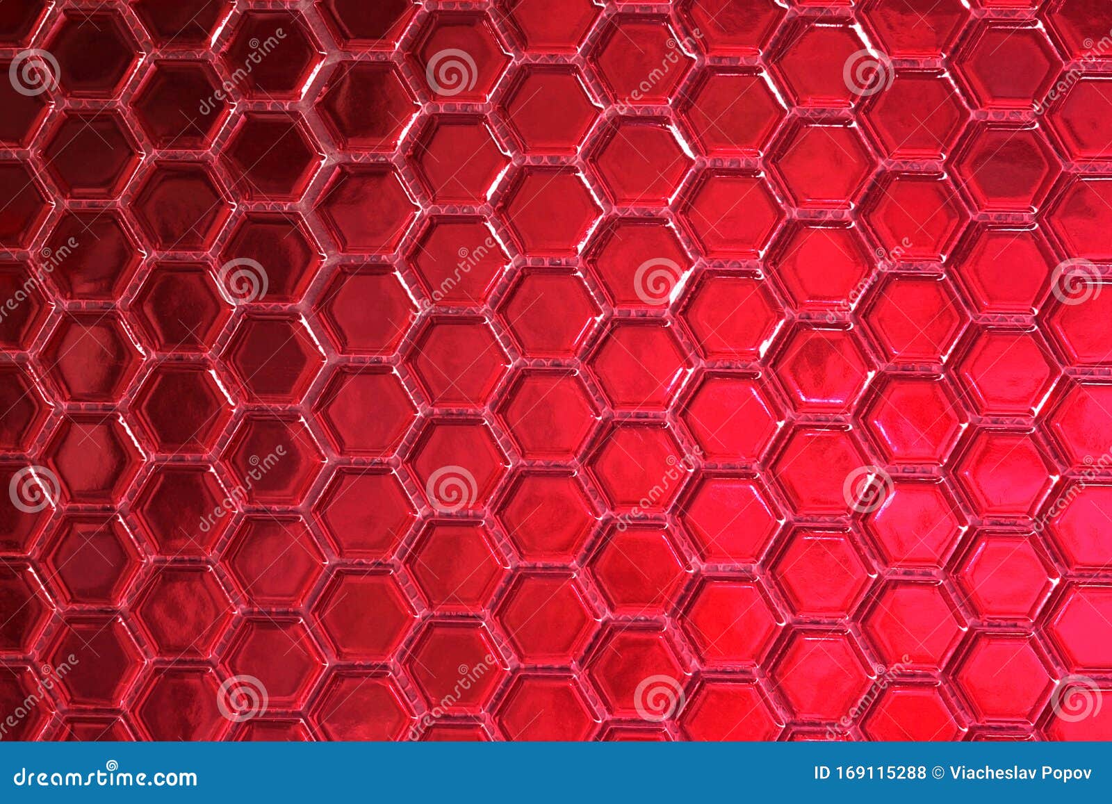 Red hexagonal tiles stock photo. Image of design, aspect - 169115288