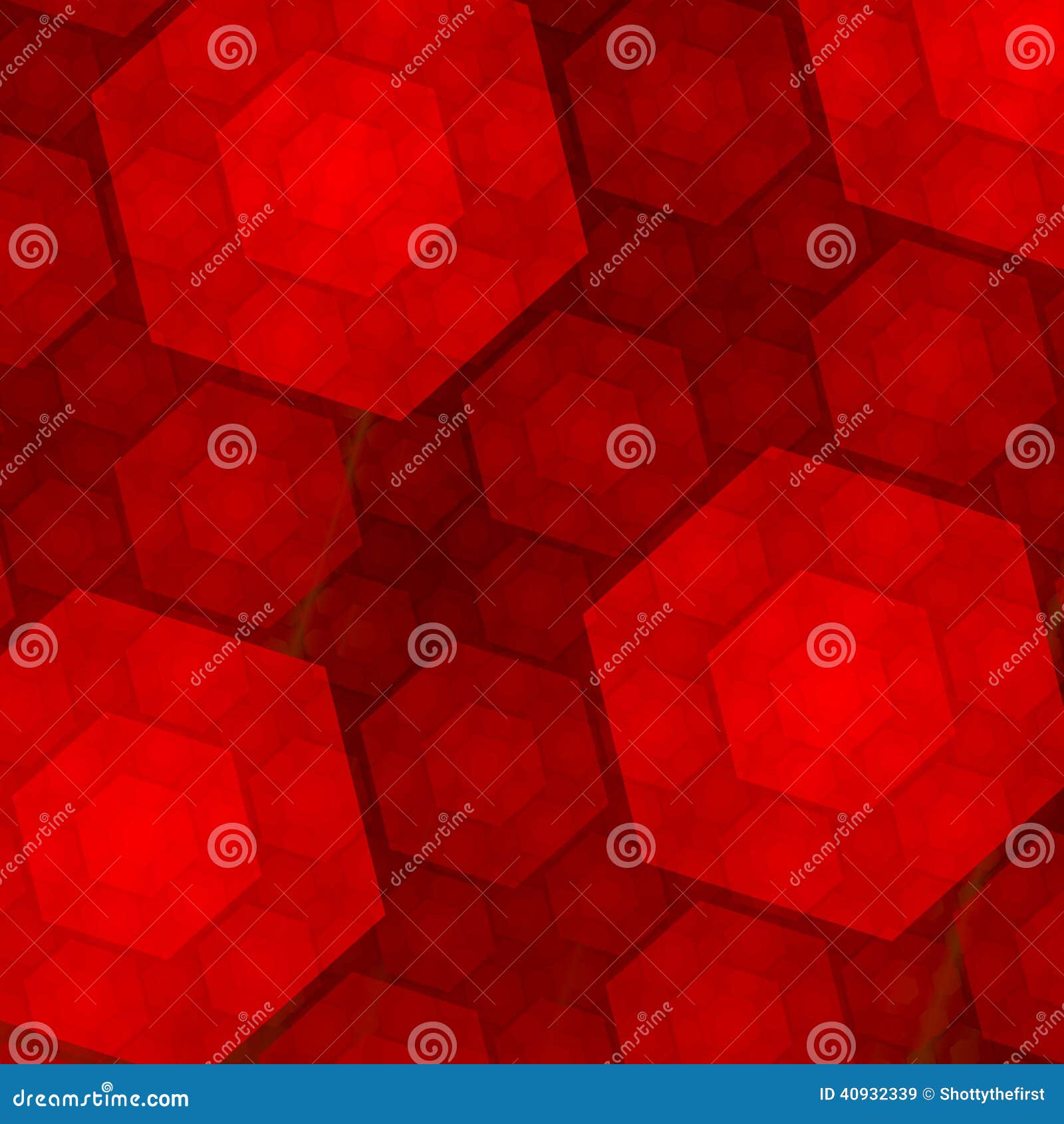 Red Hexagons stock image. Image of contour, calendar - 40932339