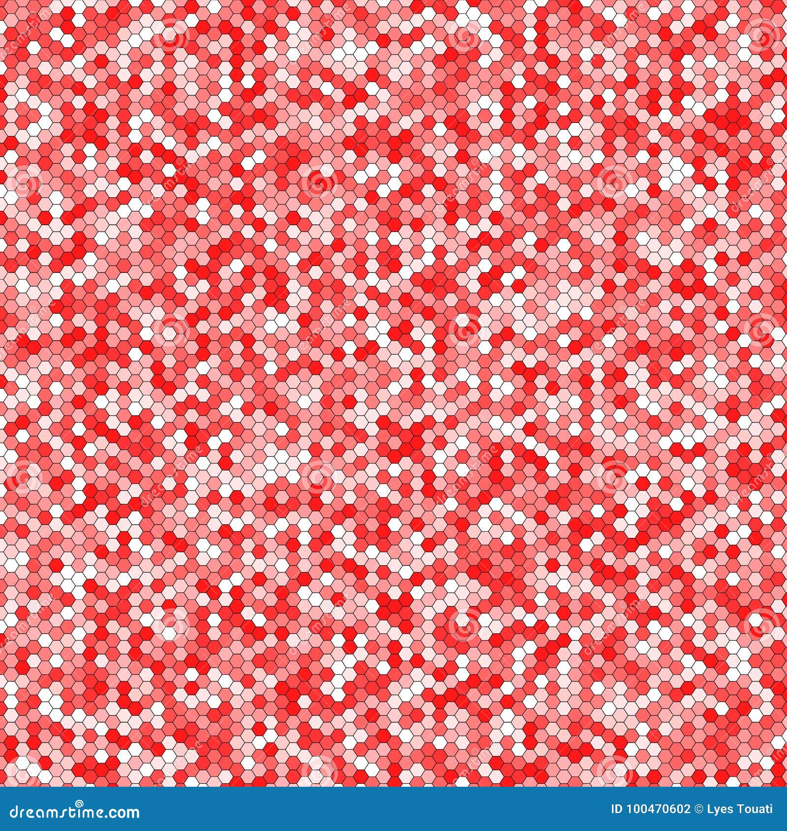 Red colored hexagons stock illustration. Illustration of abstract ...