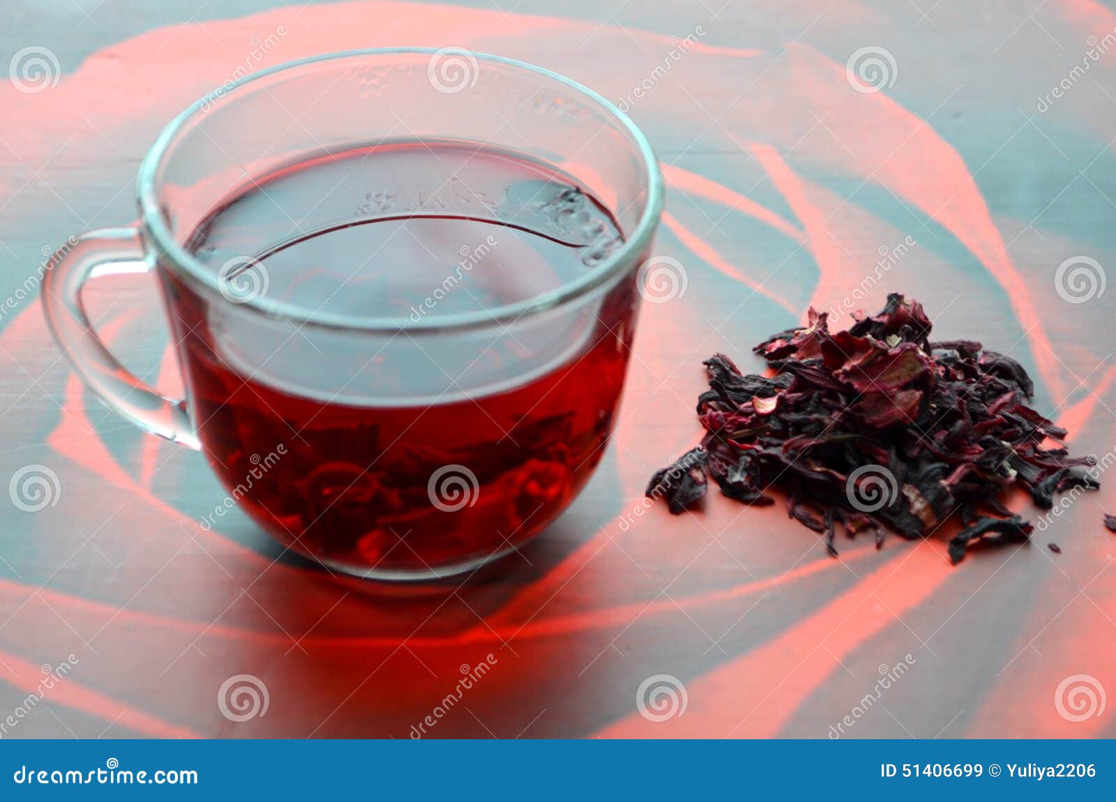 Red Hibiscus tea stock image. Image of burgundy, broth - 51406699