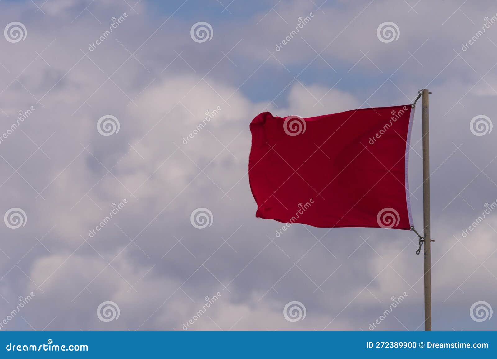 Red High Hazard Beach Caution Flag Royalty-Free Stock Image ...
