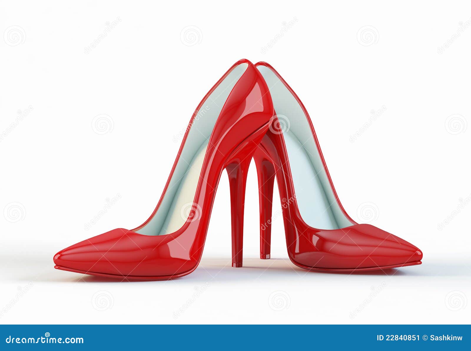 Red high heel shoes stock illustration. Illustration of stylish - 22840851