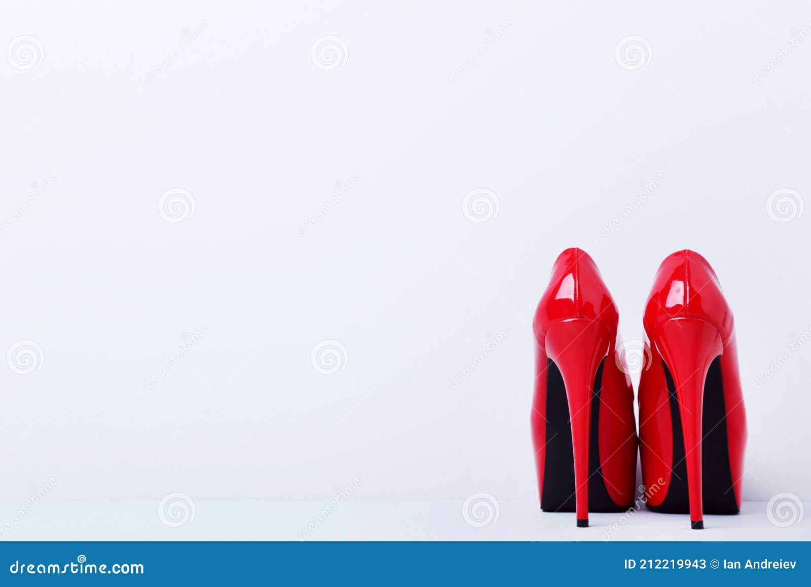 Red high heel shoes stock image. Image of design, clothing - 212219943