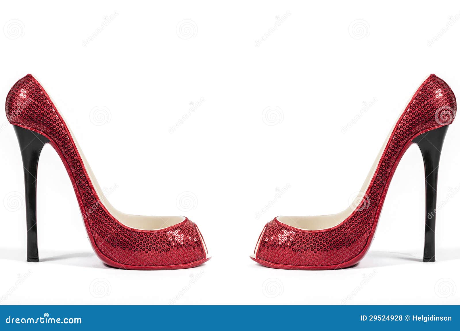 Red high heel woman shoe stock photo. Image of basement - 29524928