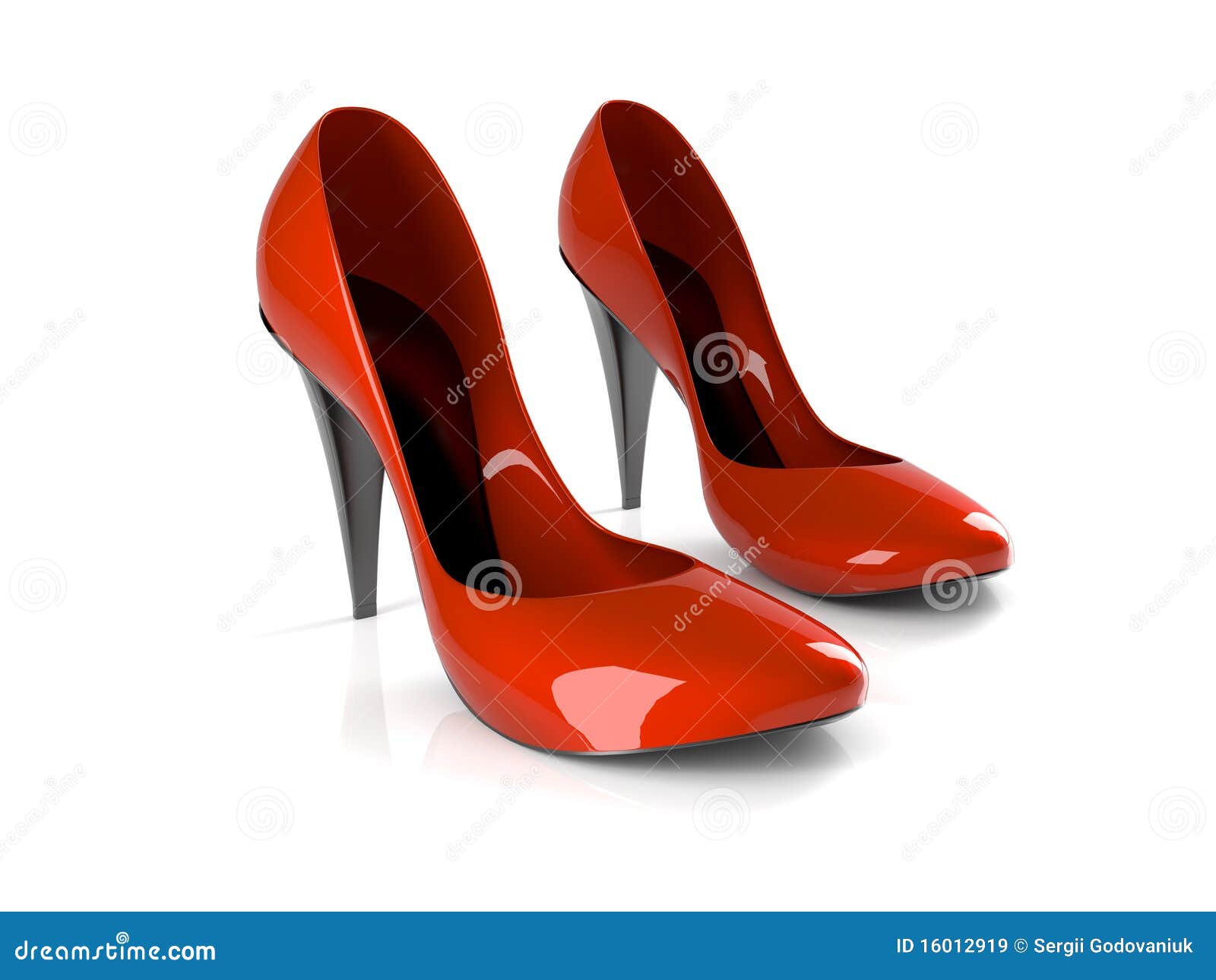 Red high heels stock illustration. Illustration of isolated - 16012919