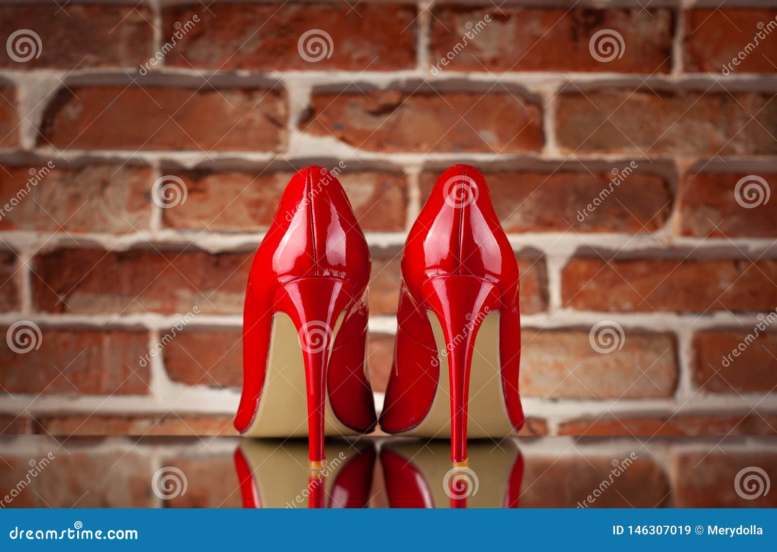 Red high heels stock image. Image of girl, womens, crossdress - 146307019