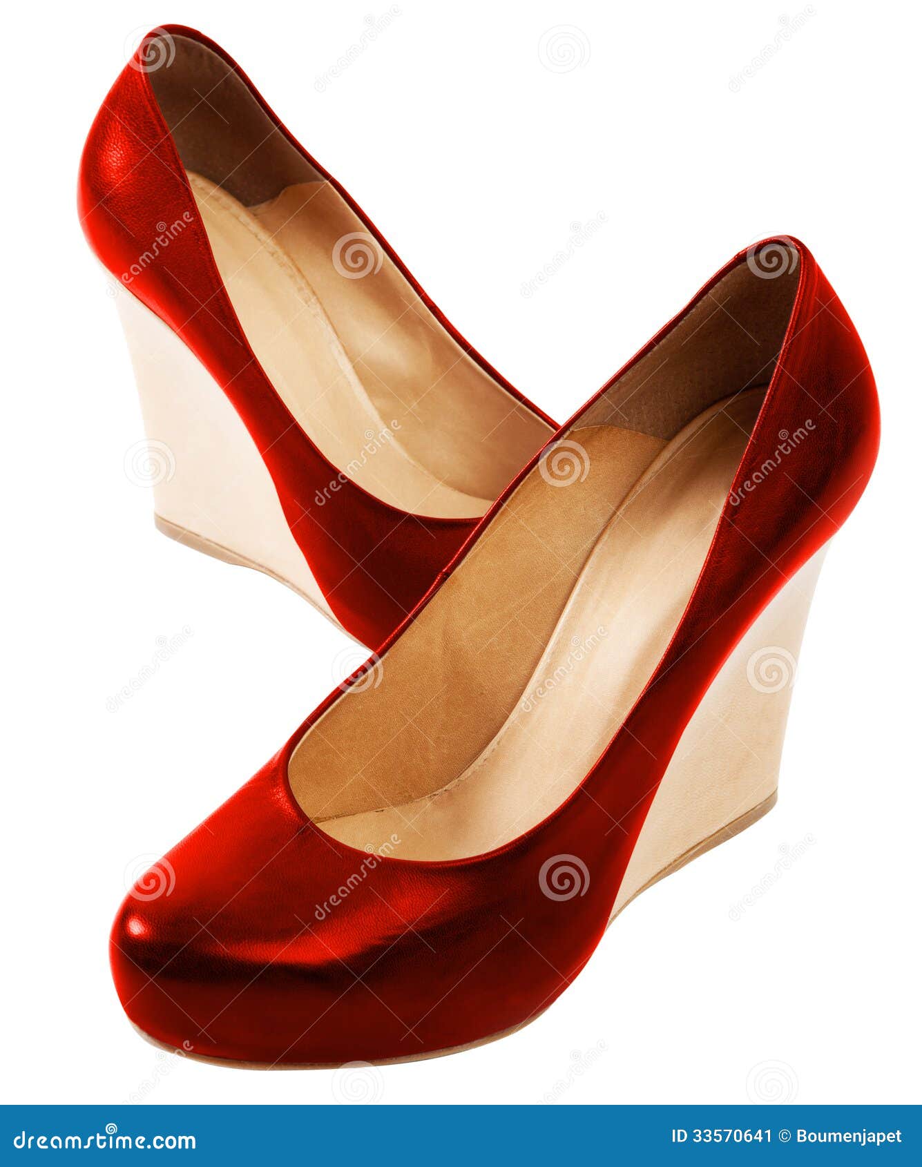 Red high heels. stock image. Image of pretty, classic - 33570641