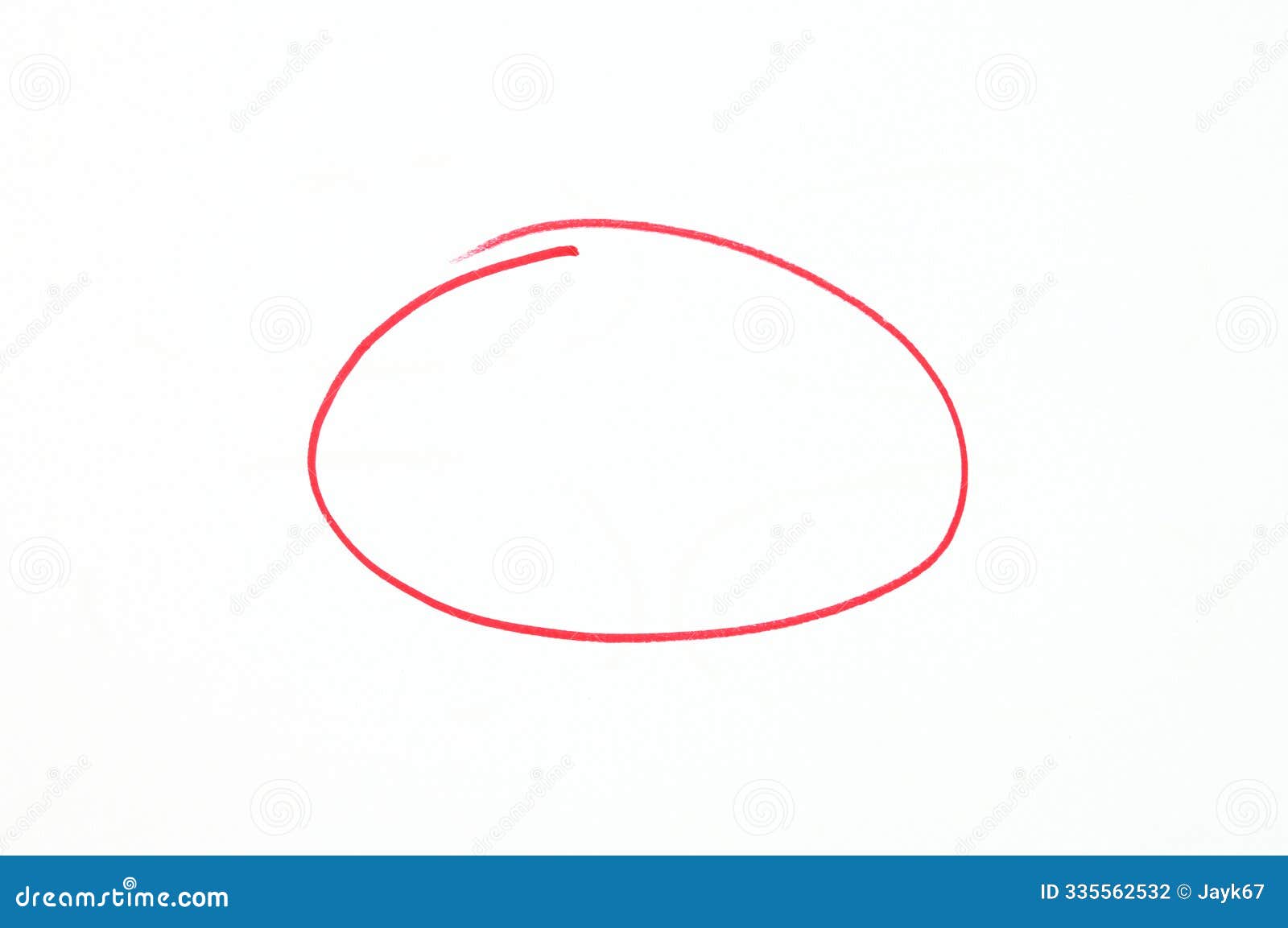 Red highlighted circle stock photo. Image of single - 335562532