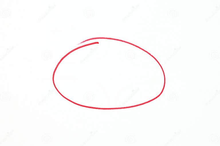 Red highlighted circle stock photo. Image of single - 335562532