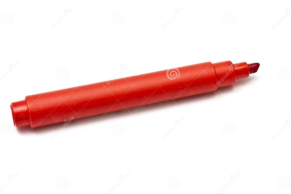 Red highlighter stock photo. Image of bright, highlighter - 18605588