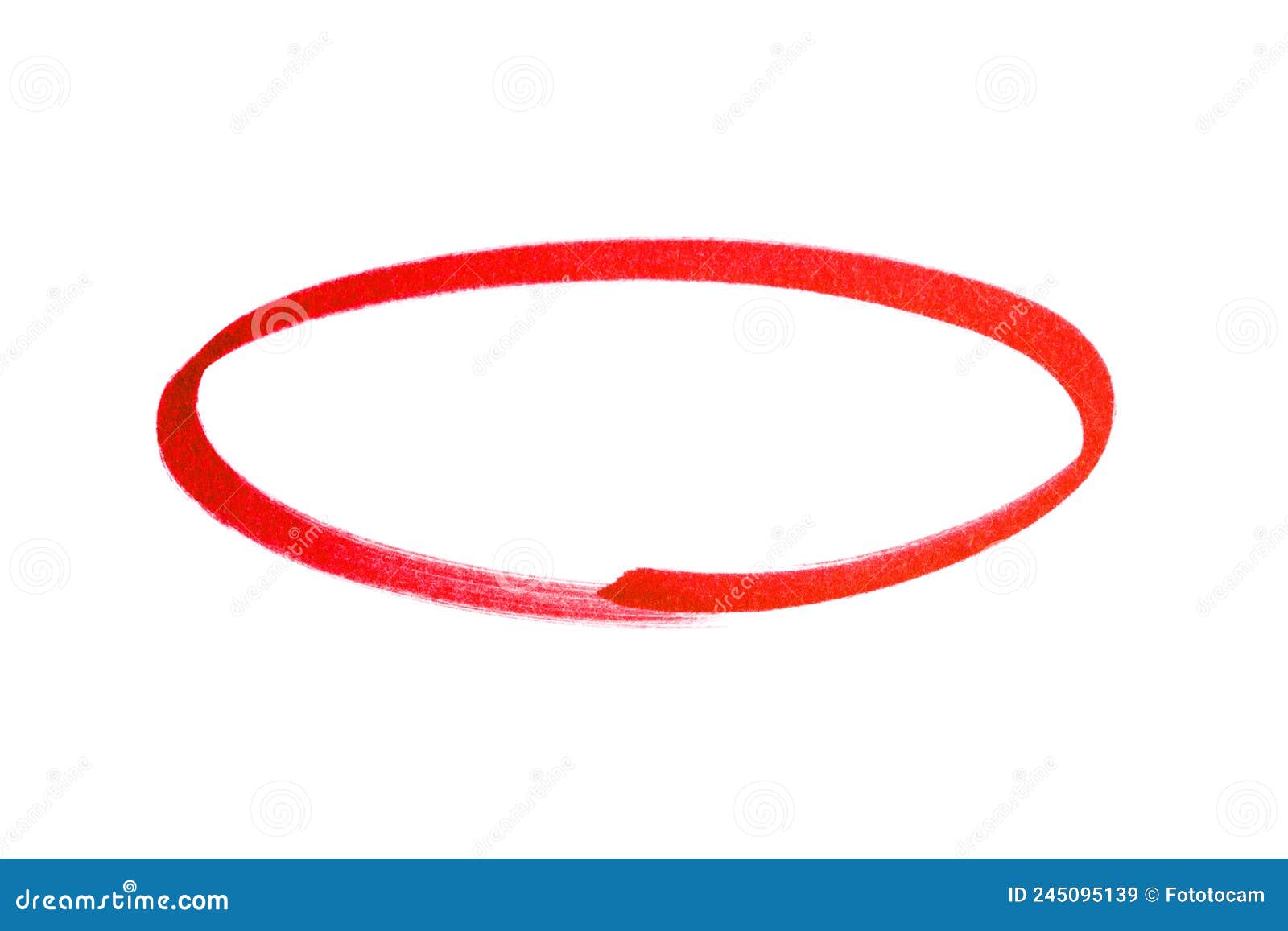 Red Highlighter Circle on White Background - Image Stock Image - Image ...