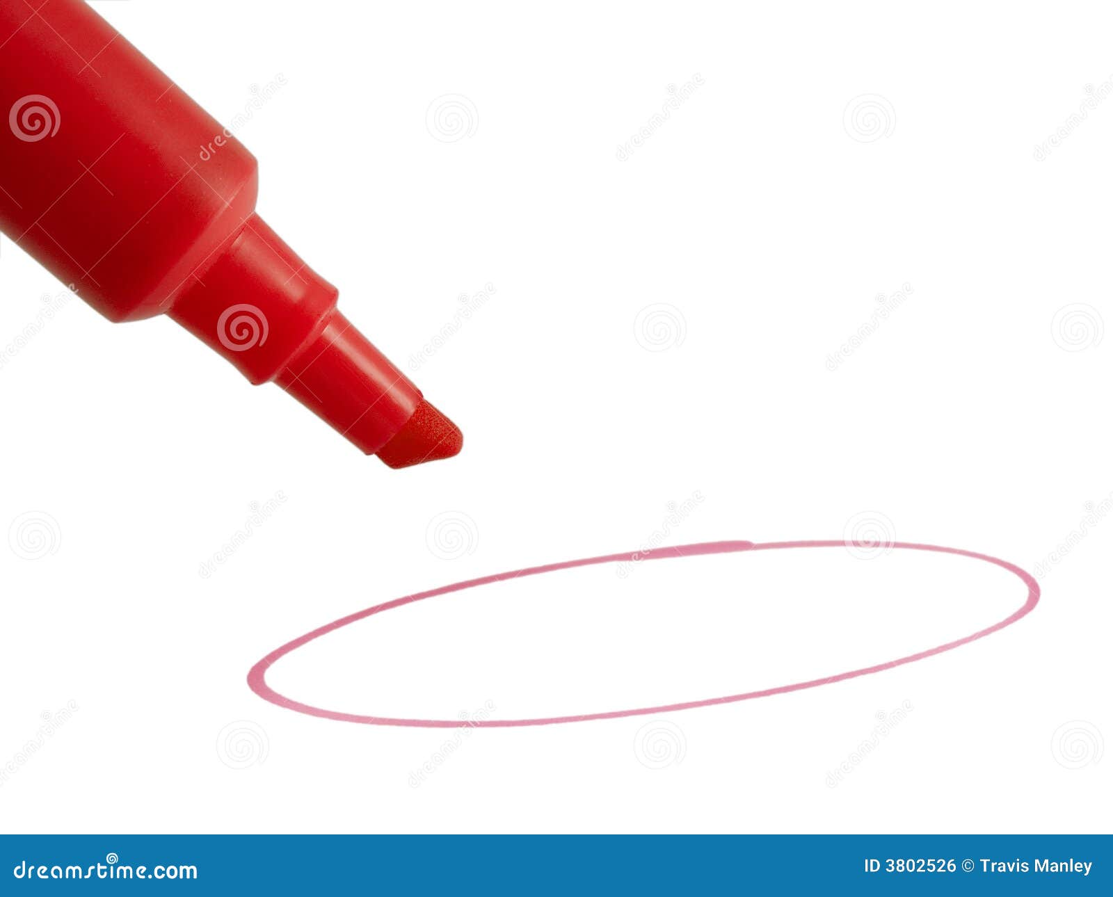 Red highlighter isolated stock photo. Image of point, education - 3802526