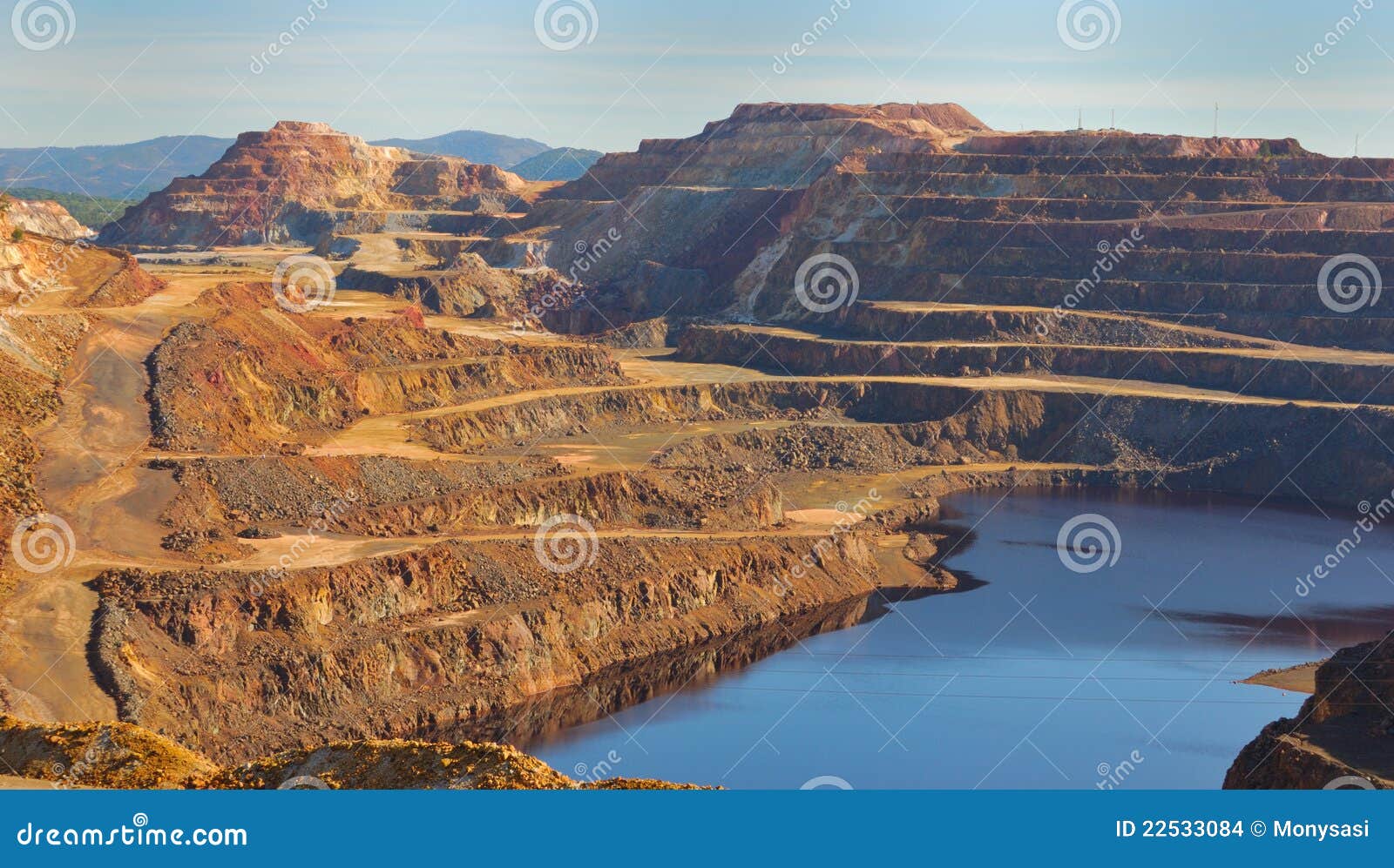 Red hill stock photo. Image of travel, huelva, vegetation - 22533084