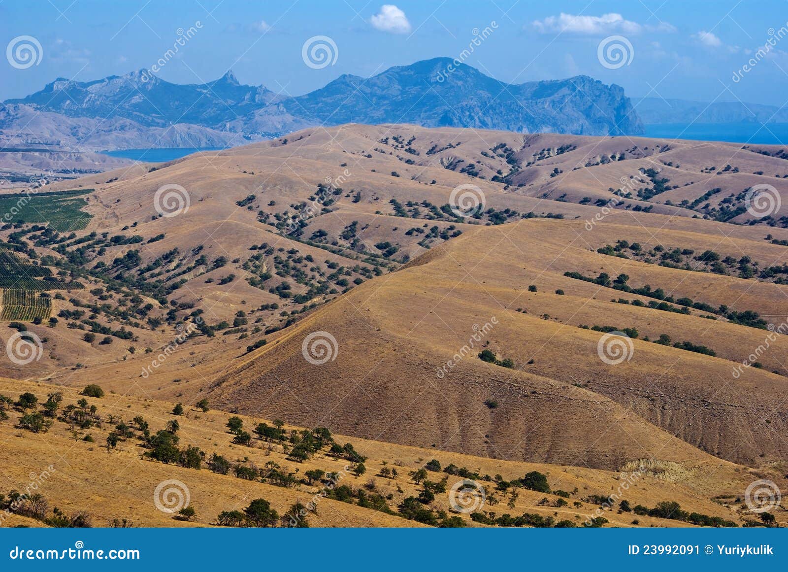 Red hills landscape stock image. Image of panoramic, serene - 23992091