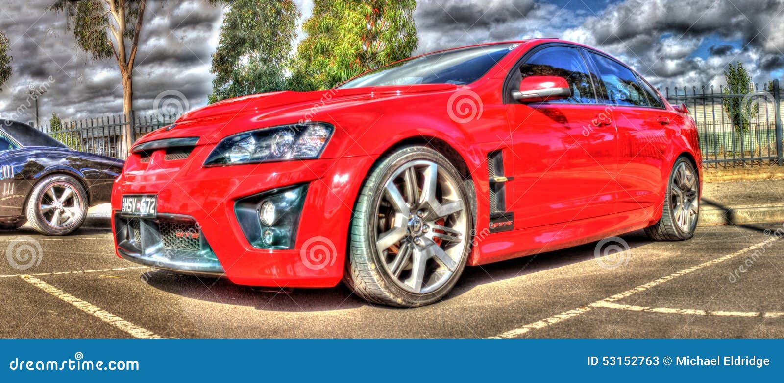 Red Holden Commodore HSV editorial stock photo. Image of show - 53152763