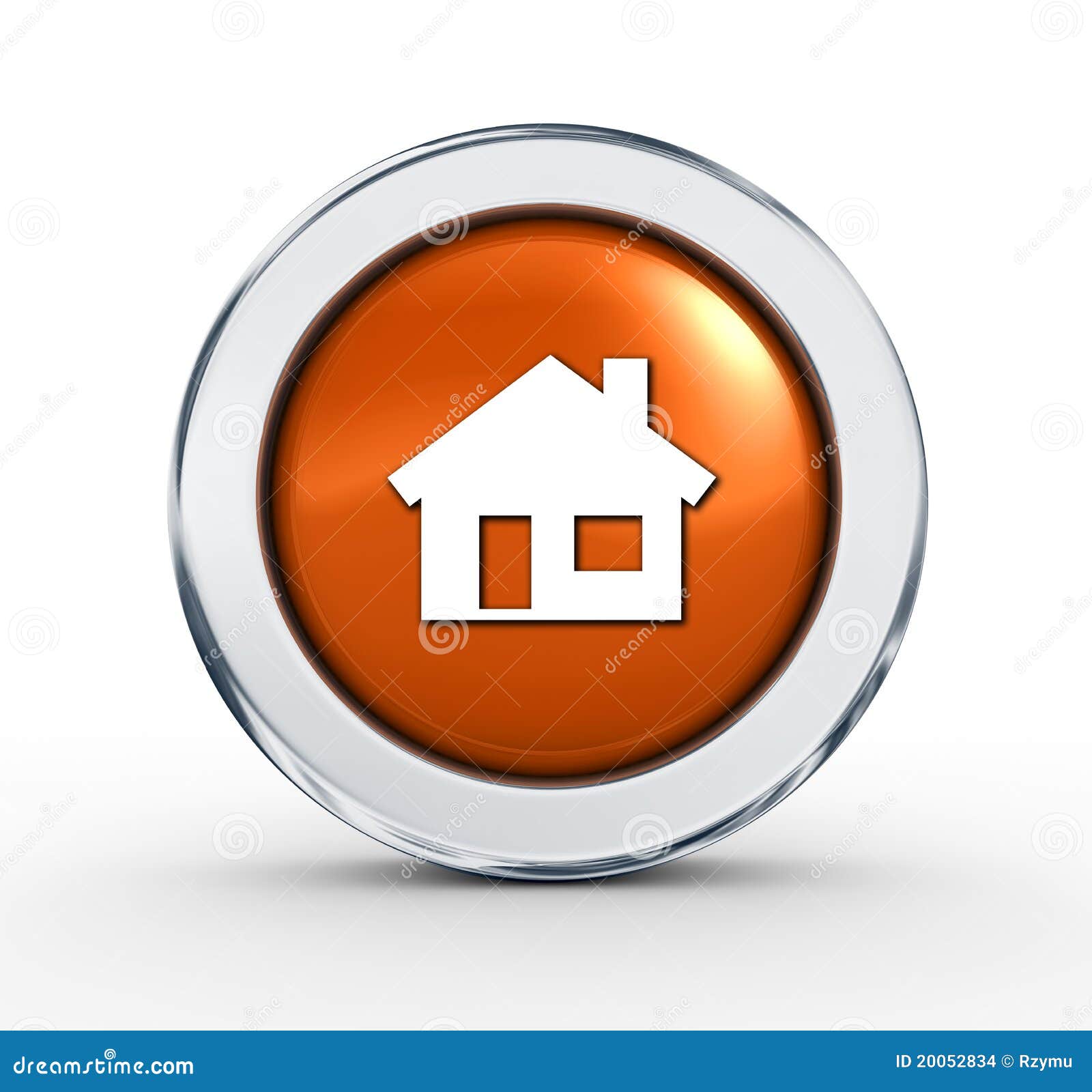 Red Home Button Stock Images - Image: 20052834