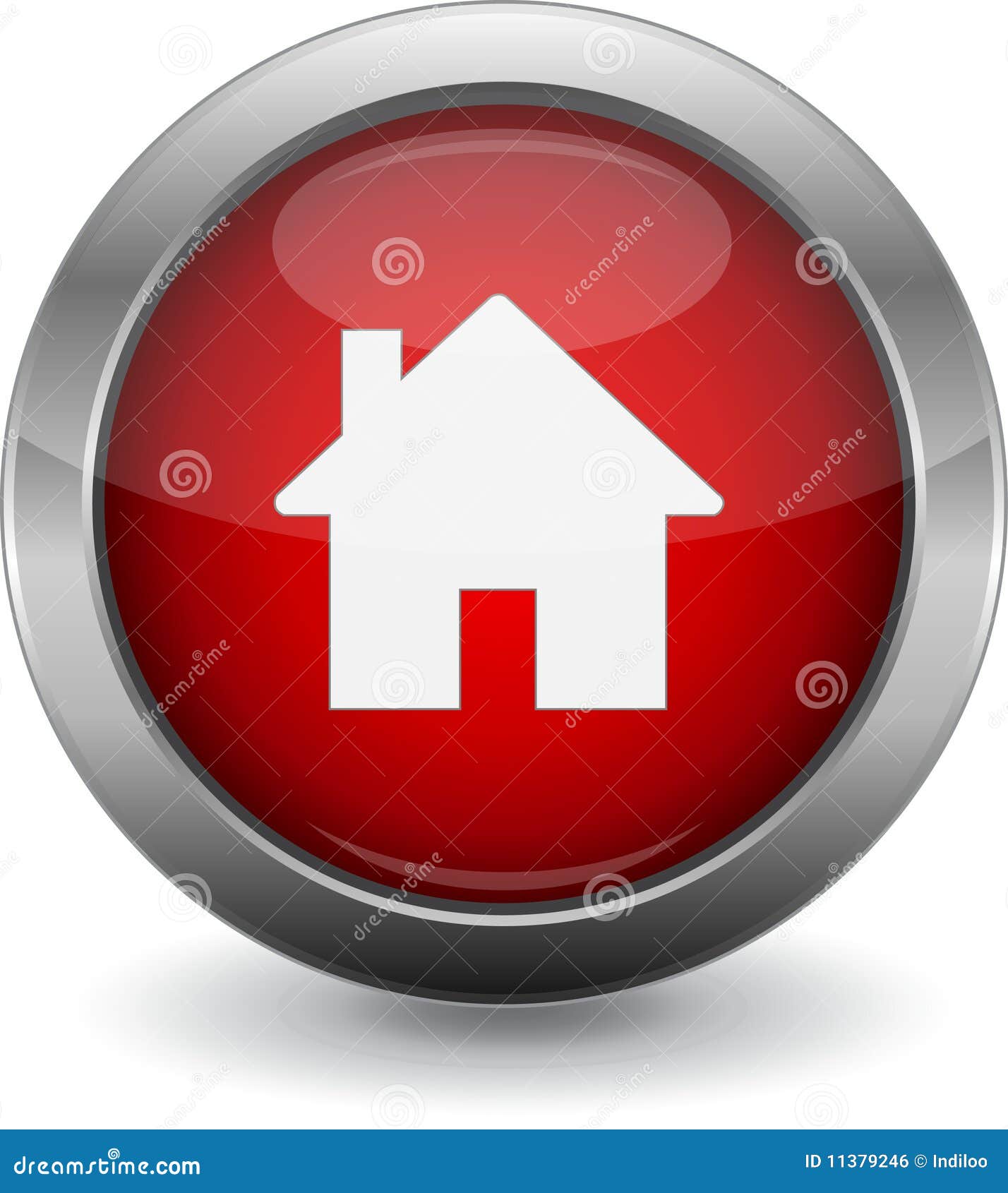 Red Home button for web stock illustration. Illustration of button ...