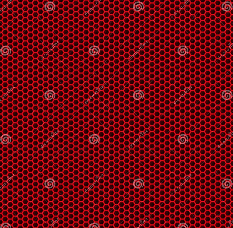Red honeycomb stock vector. Illustration of metallic - 24807446