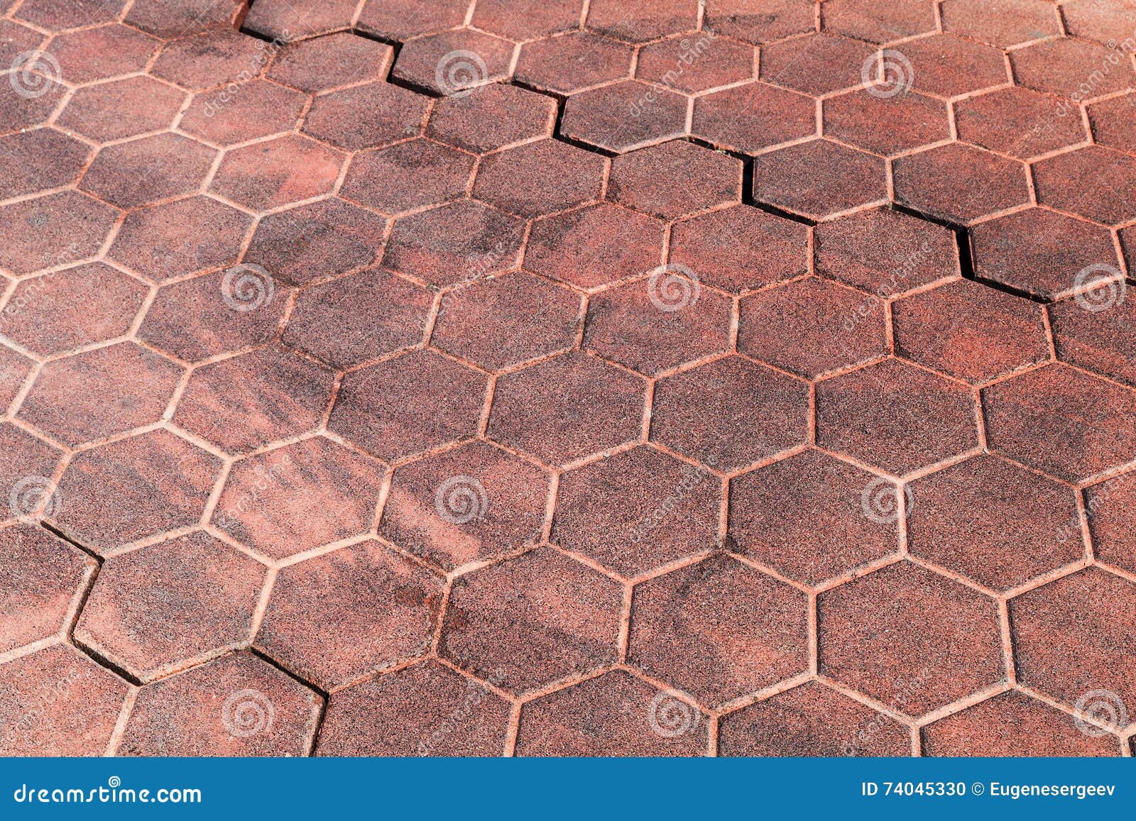 Red Honeycomb Cobblestone Pattern, Texture Stock Photo - Image of ...