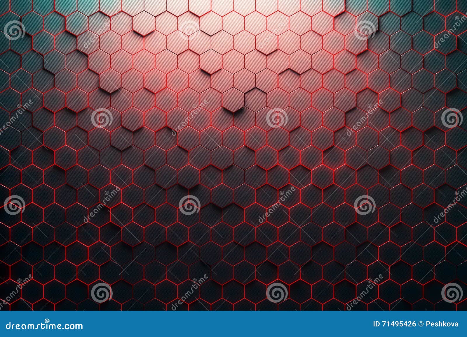 Red honeycomb pattern stock illustration. Illustration of mosaic - 71495426