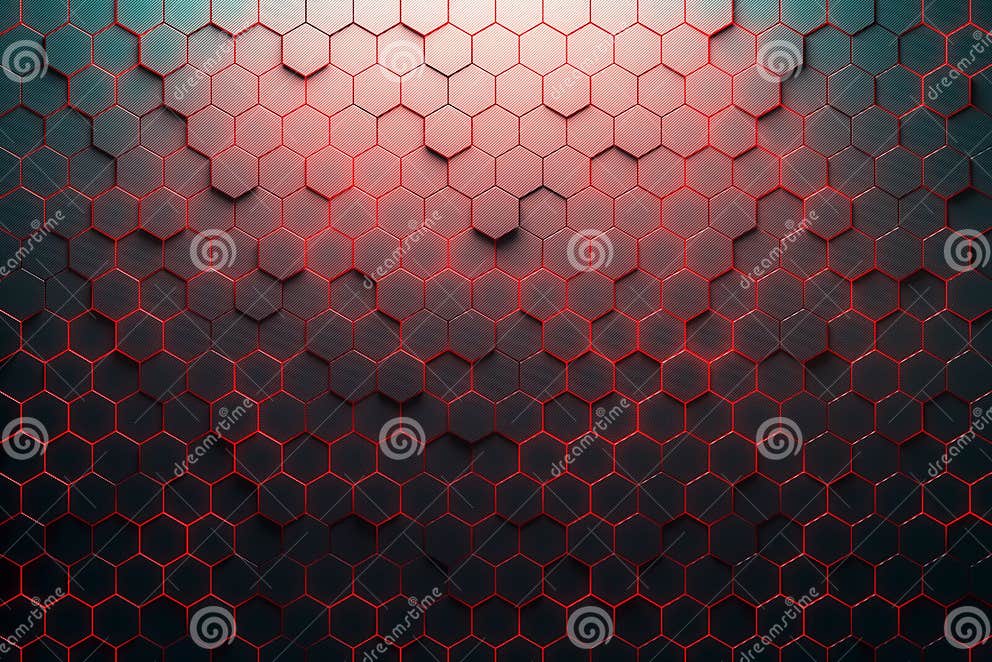 Red honeycomb pattern stock illustration. Illustration of mosaic - 71495426