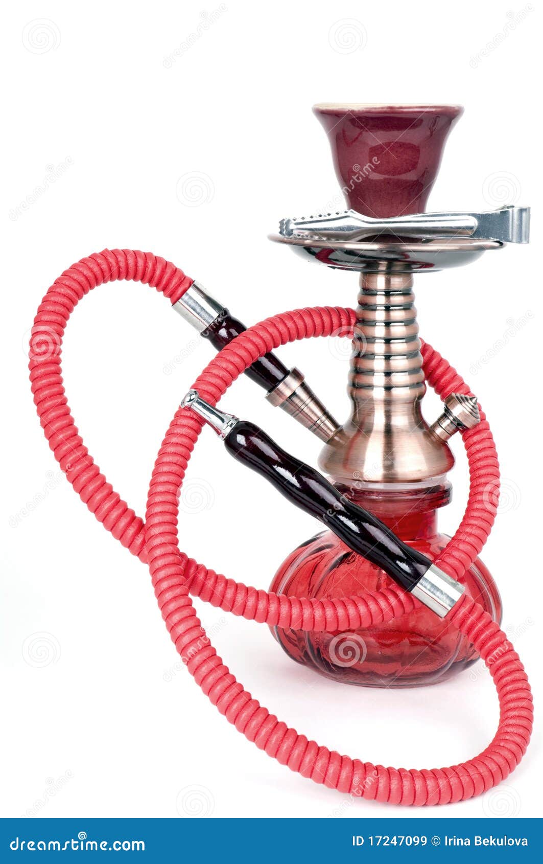 Red hookah stock image. Image of vertical, tube, tobacco - 17247099