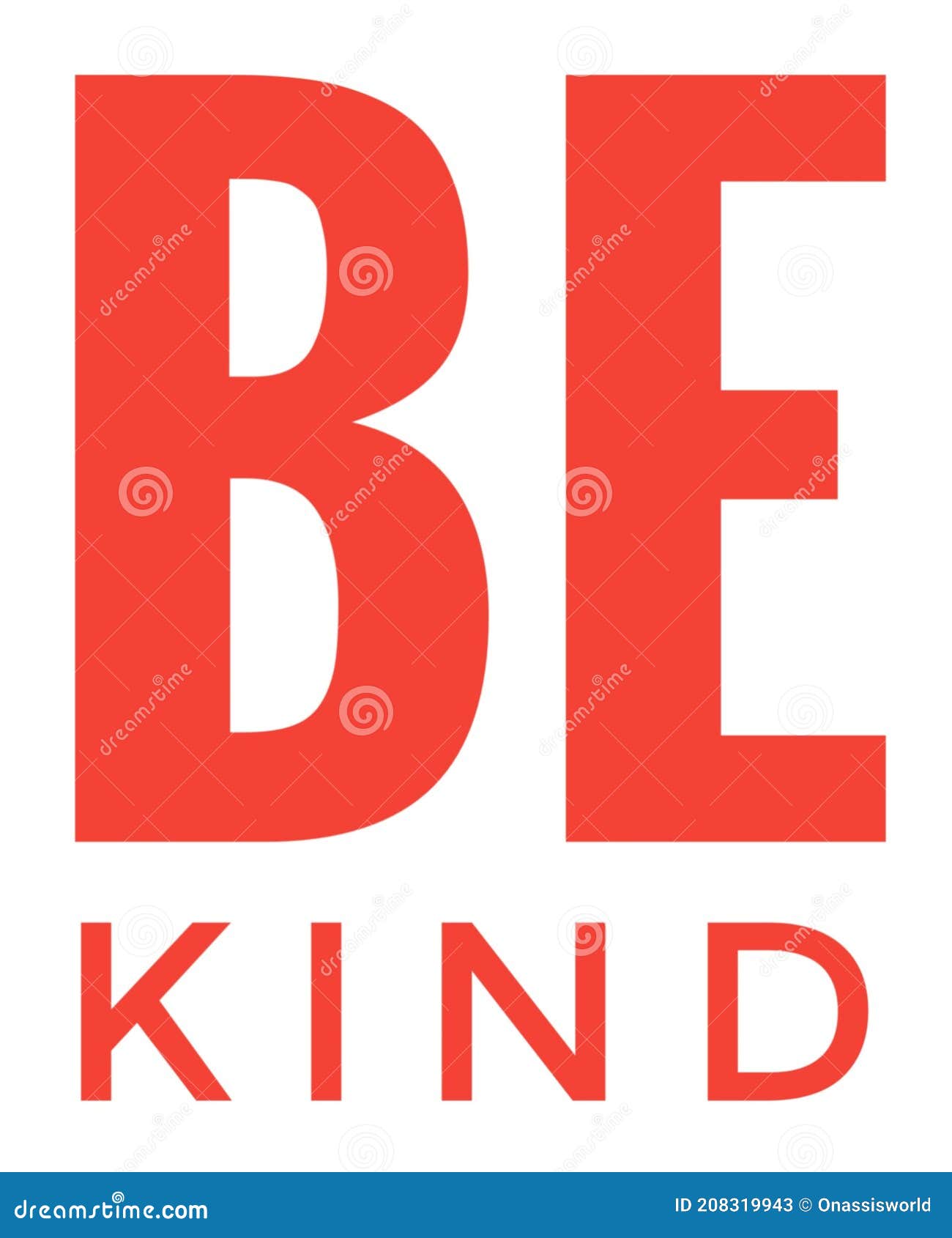 Red Be Kind Sign Header Background Illustration Stock Illustration ...