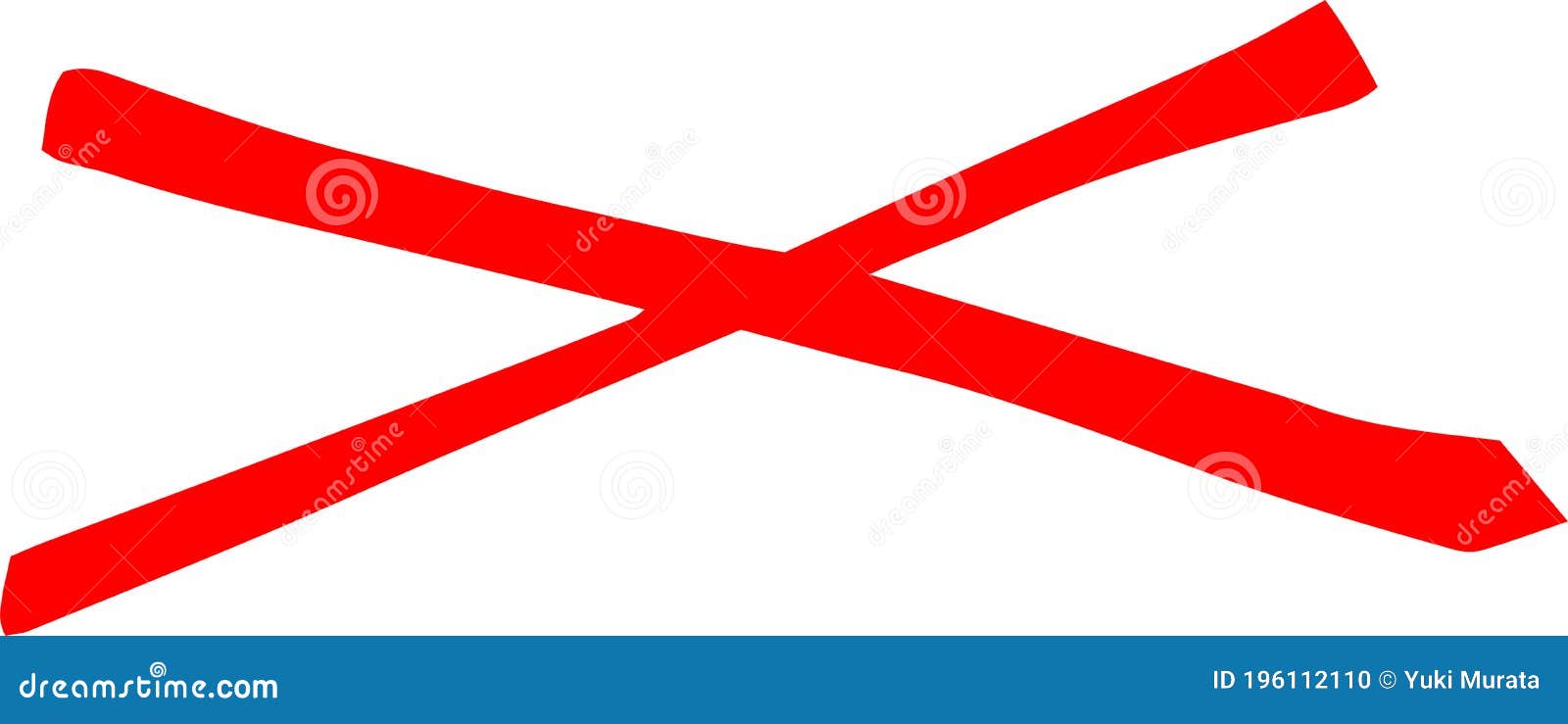 Red Horizontal cross mark stock vector. Illustration of horizontal ...