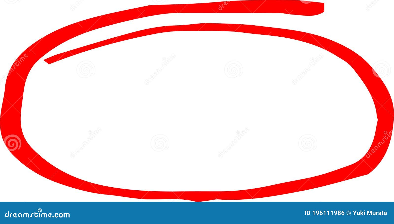 Red Horizontal Oval Illustration Stock Vector - Illustration of design ...
