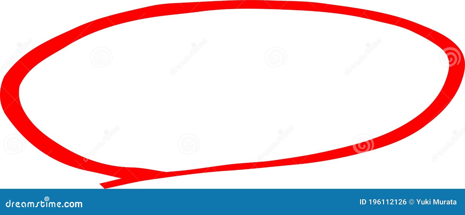 Red Horizontal Oval Illustration Stock Vector - Illustration of copy ...