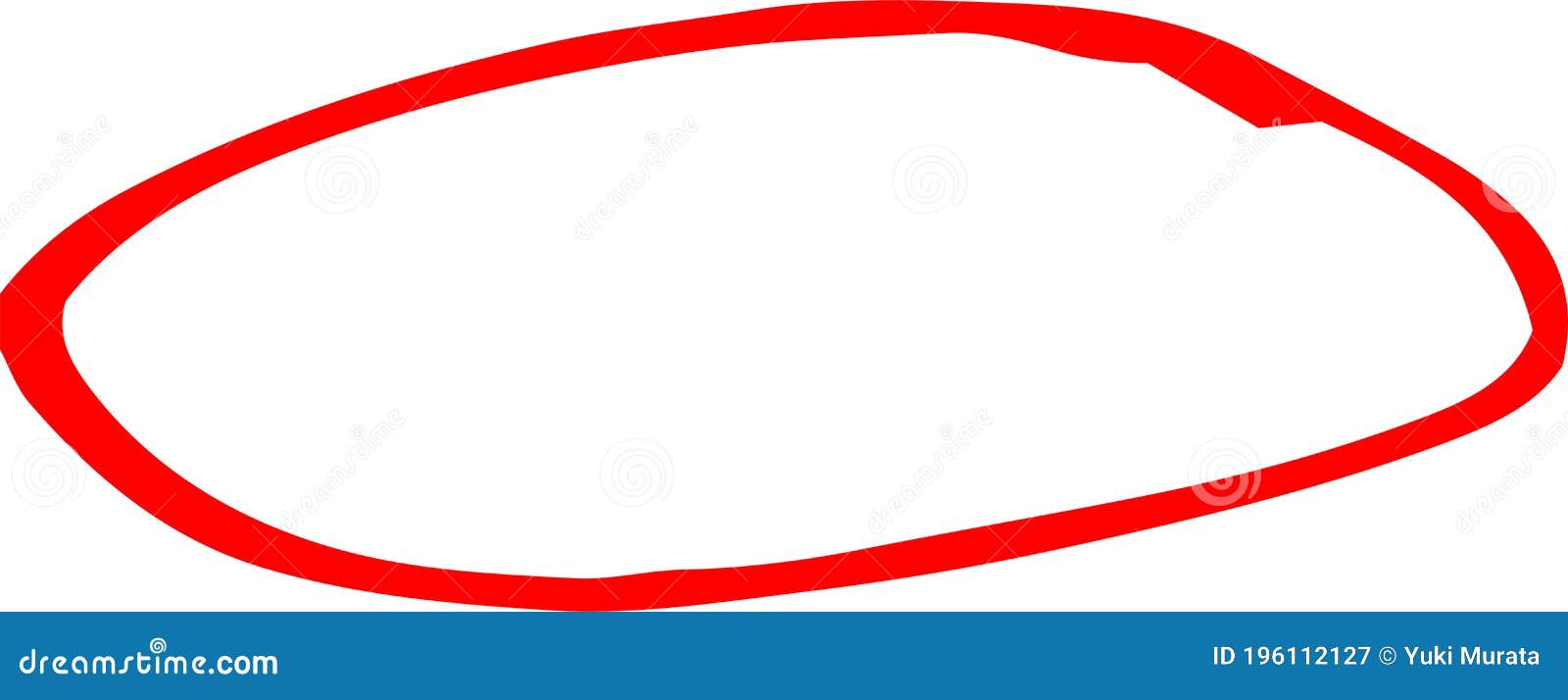 Red Horizontal Oval Illustration Stock Vector - Illustration of parts ...
