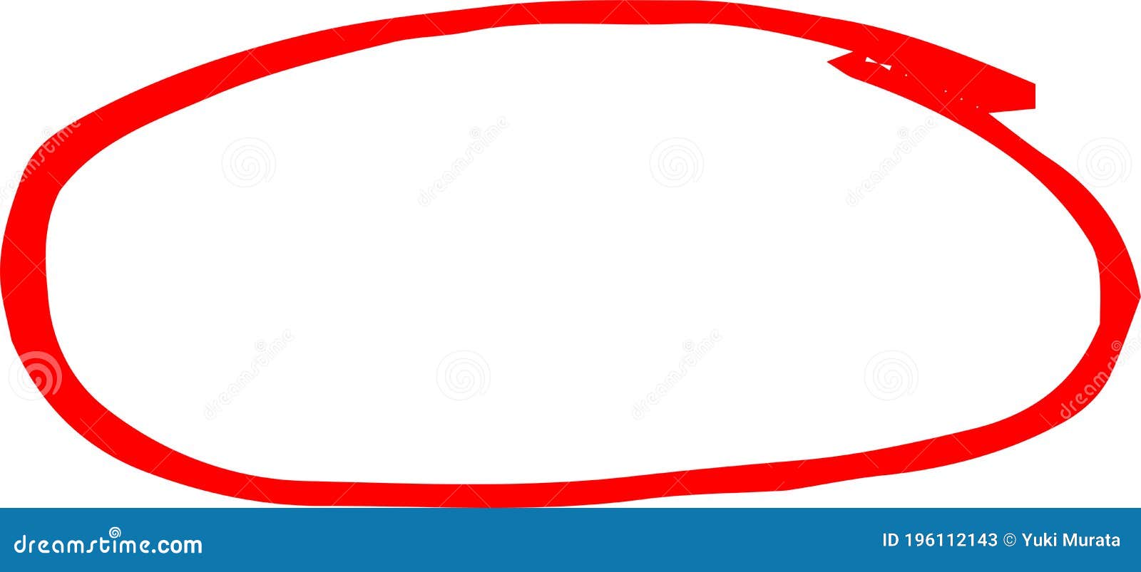 Red Horizontal Oval Illustration Stock Vector - Illustration of frame ...