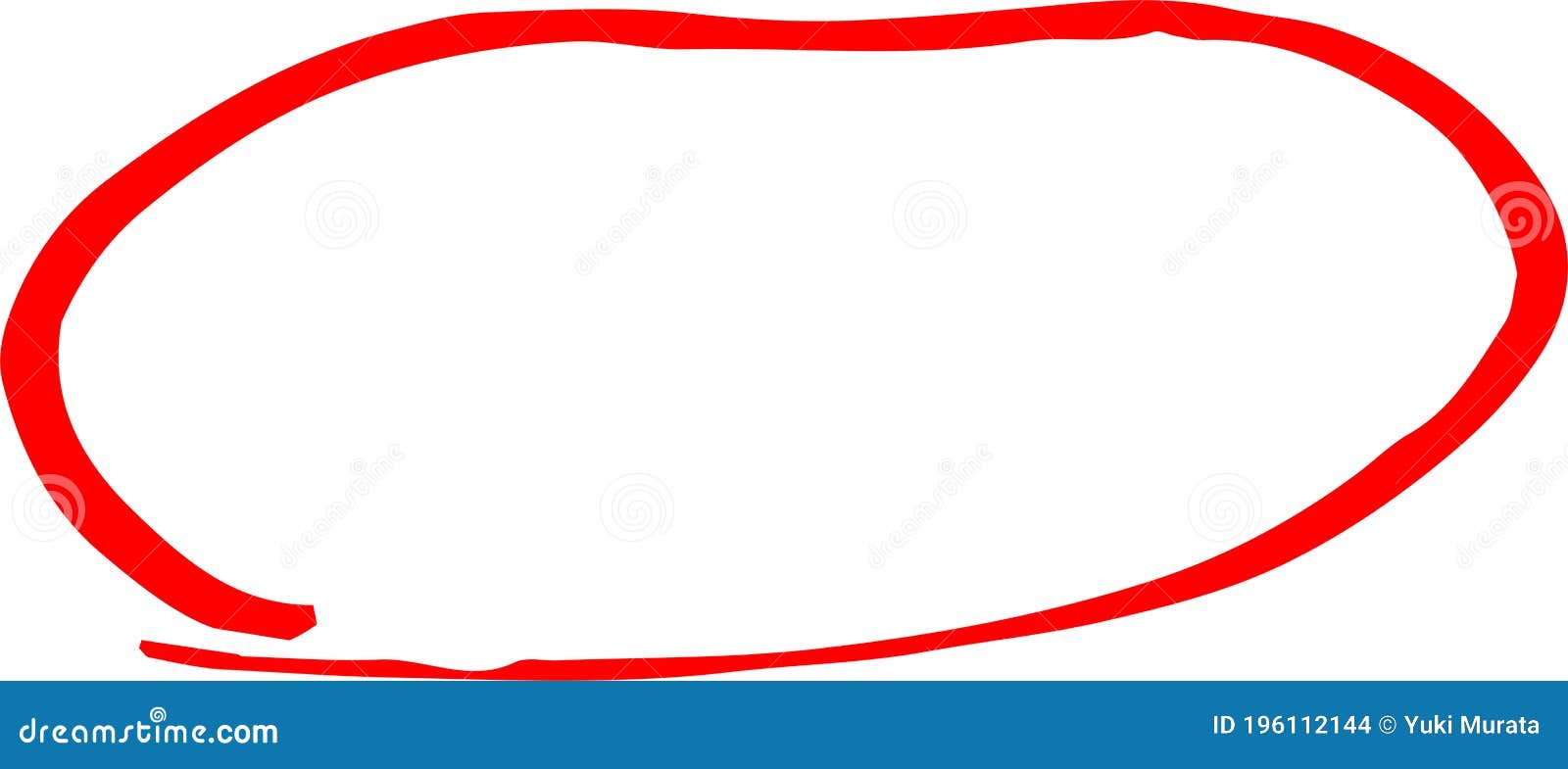 Red Horizontal Oval Illustration Stock Vector - Illustration of ...