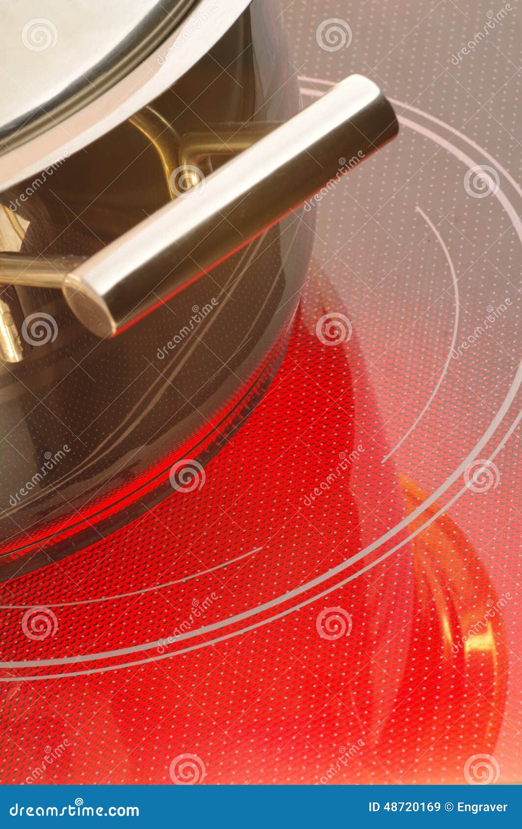 Red Hot Ceramic Hotplate Cooker 4 Stock Image - Image of close, flame ...