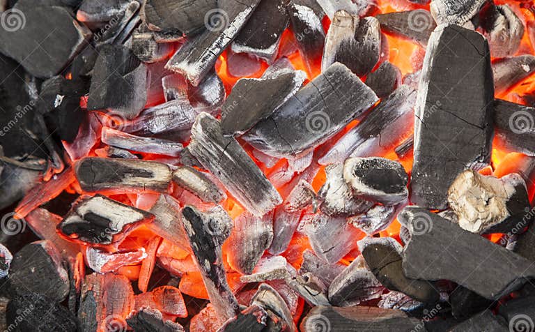 Red-hot Charcoal Background Stock Photo - Image of charcoal, beautiful ...