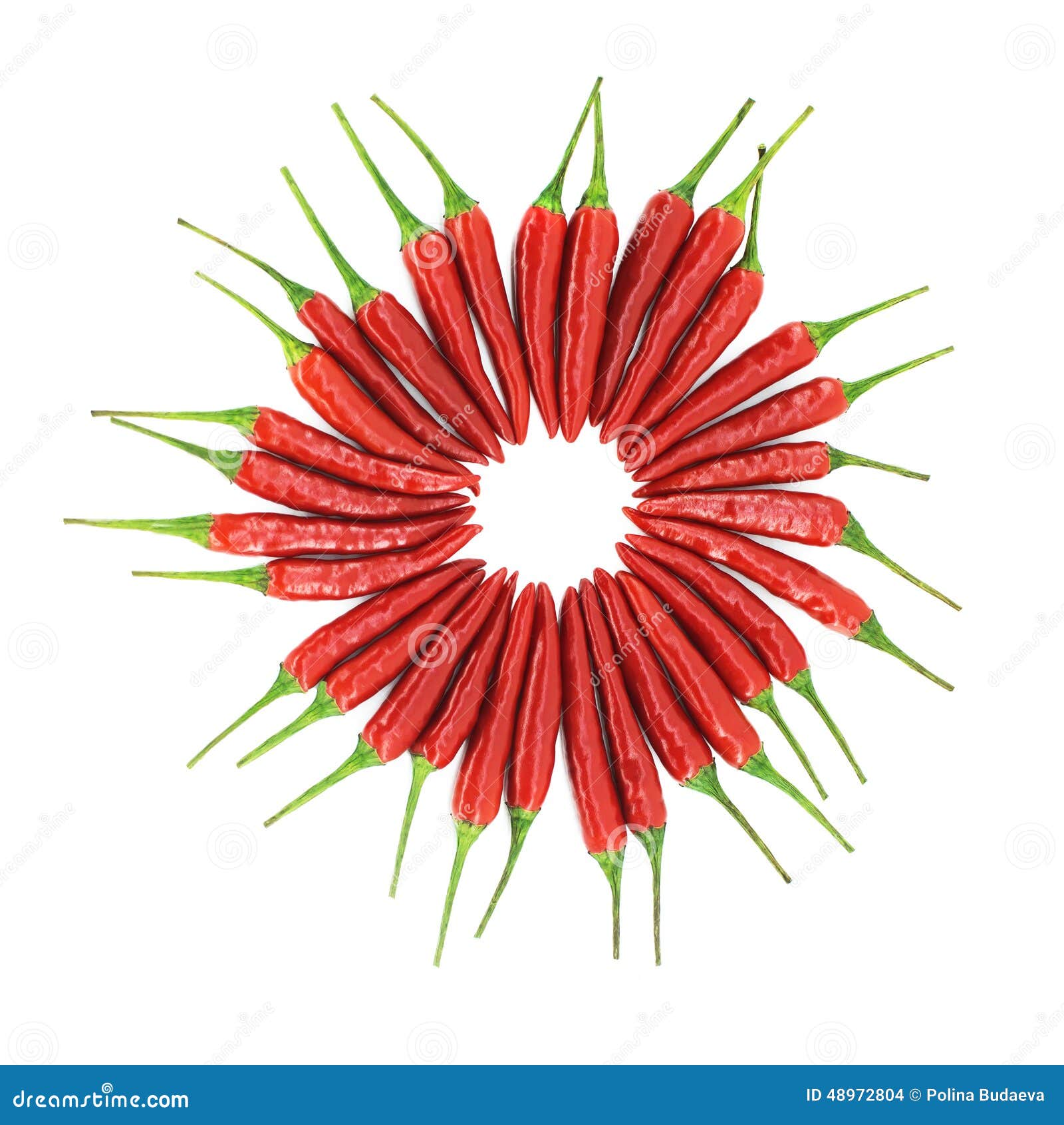 Red Hot Chili Pepper Circle Stock Photo - Image of food, ingredient ...
