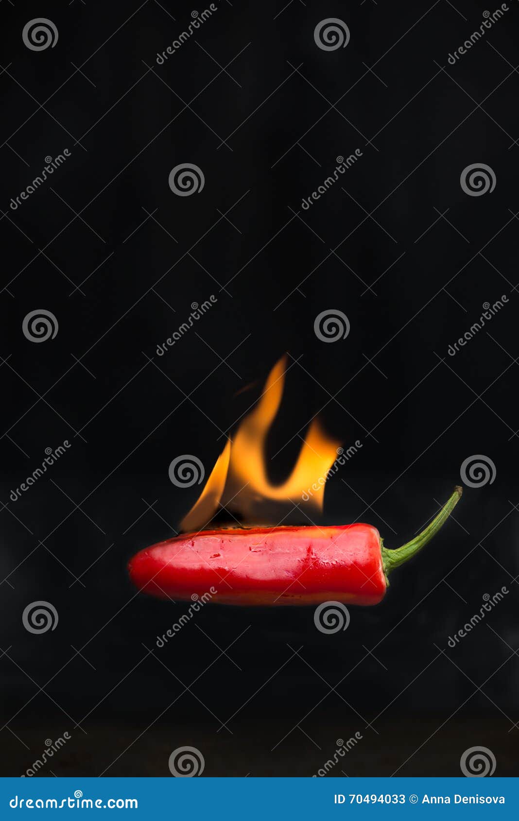 Red Hot Chili Pepper on Fire Stock Image - Image of vegetarian ...