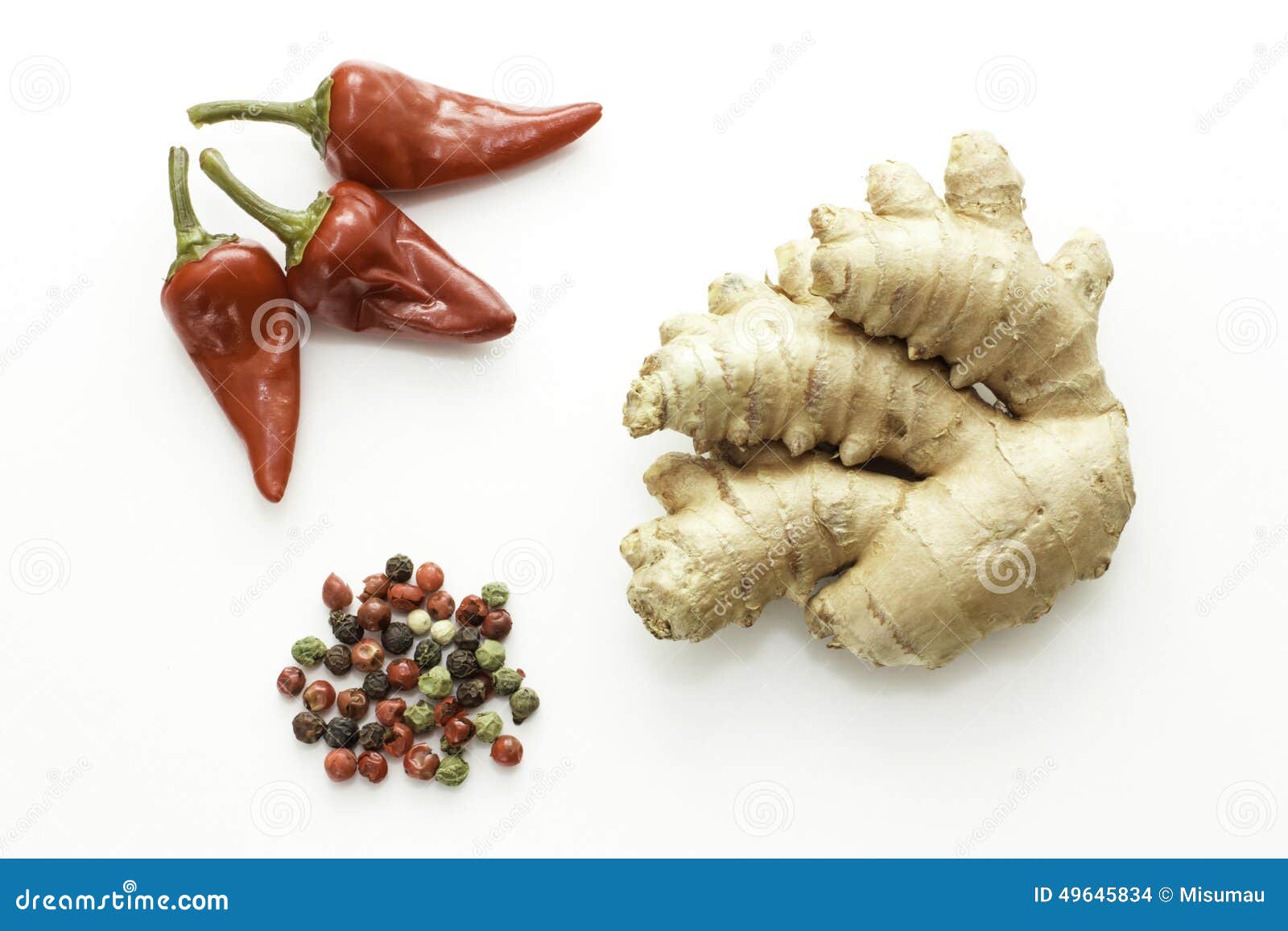 Red Hot Chili Pepper and Ginger Stock Photo - Image of nutrition ...