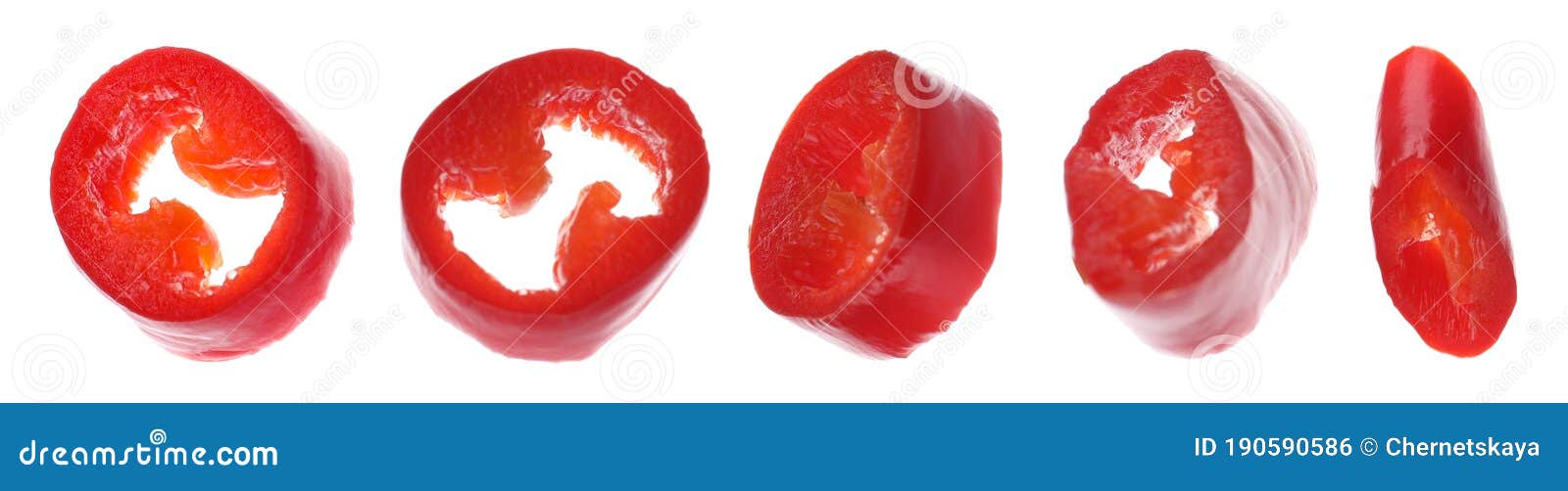 Red Hot Chili Pepper Pieces Flying on Background Stock Photo - Image of ...