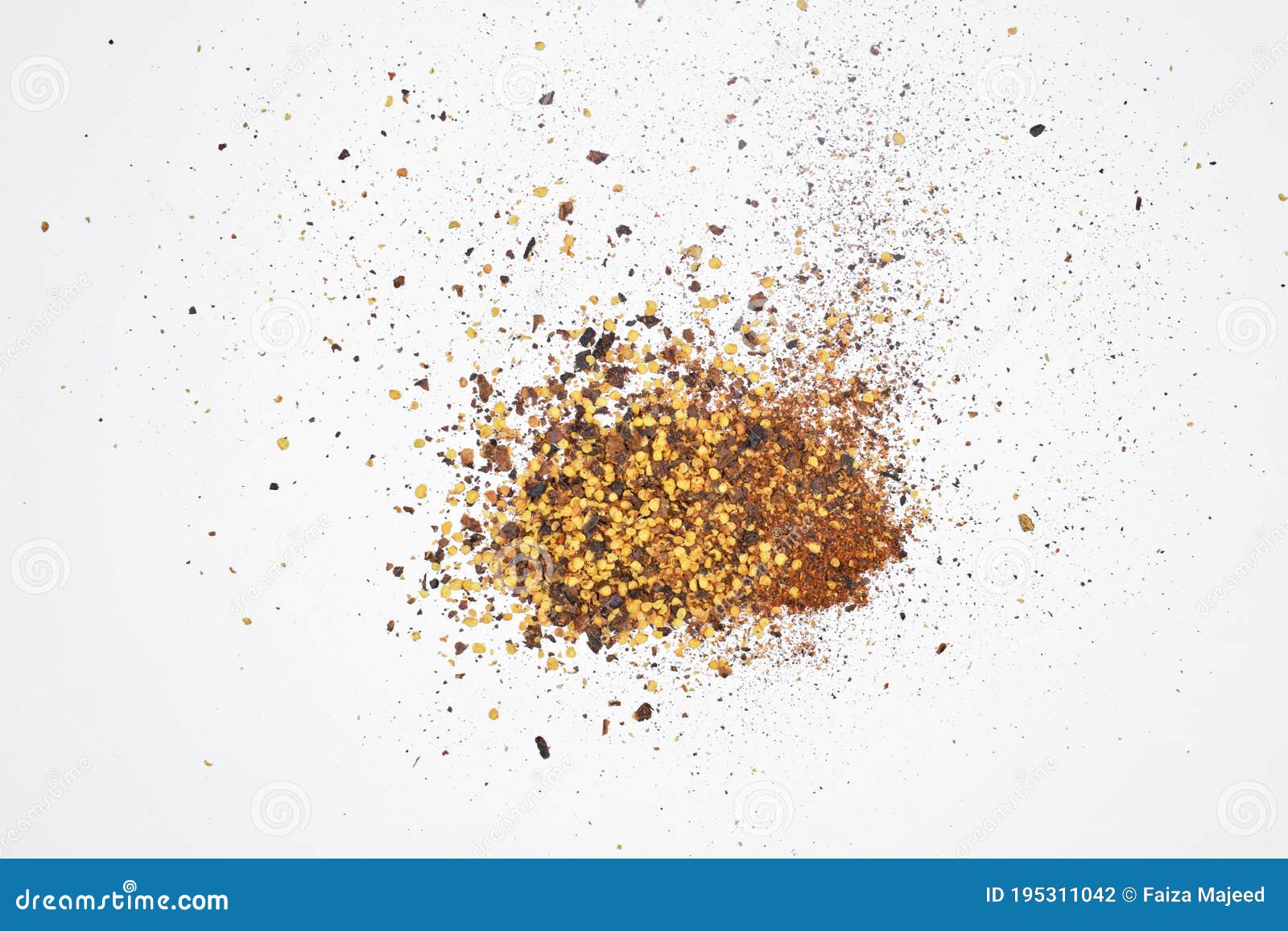Red Hot Chili Pepper Powder on White Background Stock Photo - Image of ...
