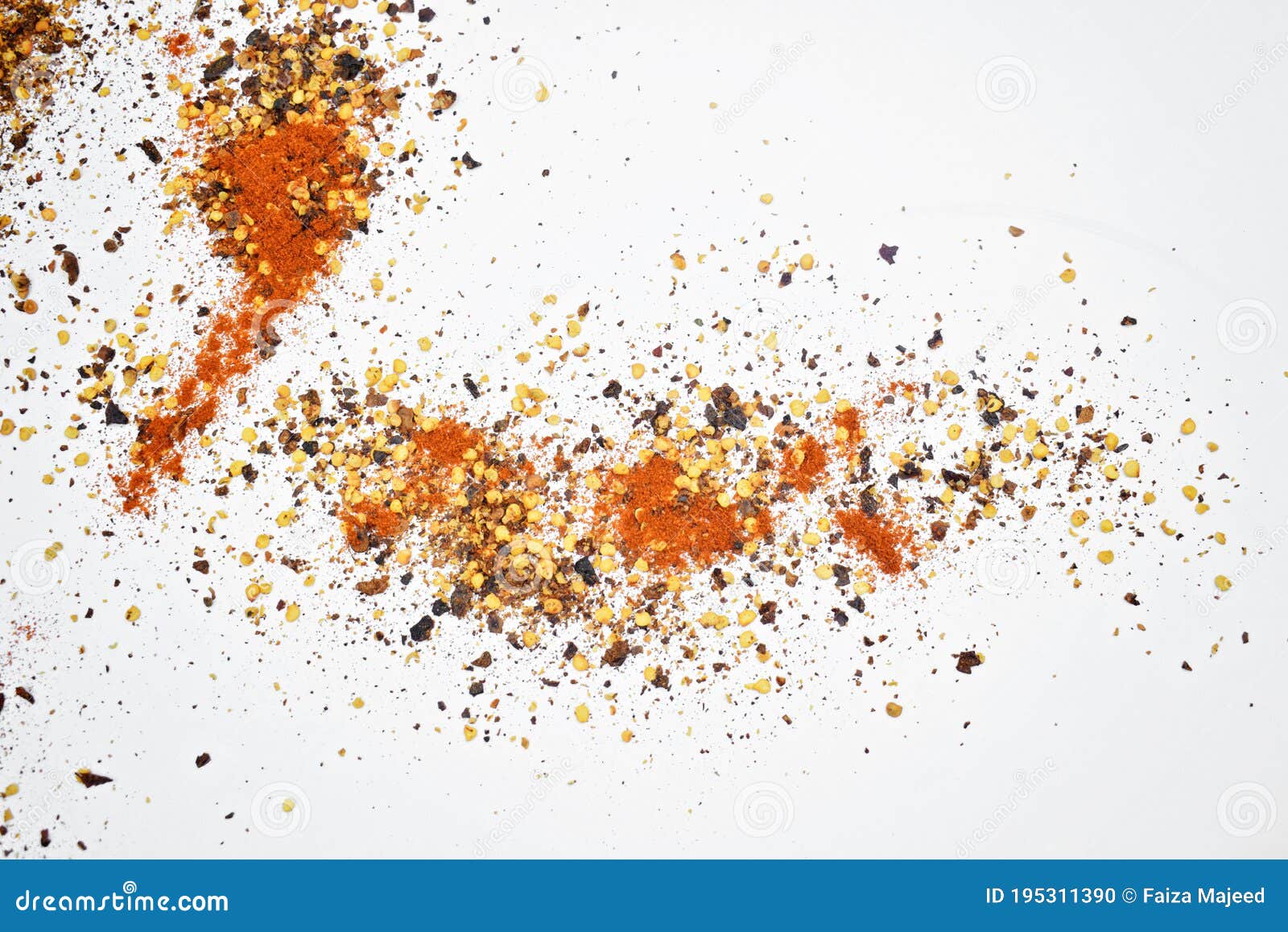 Red Hot Chili Pepper Powder on White Background Stock Photo - Image of ...