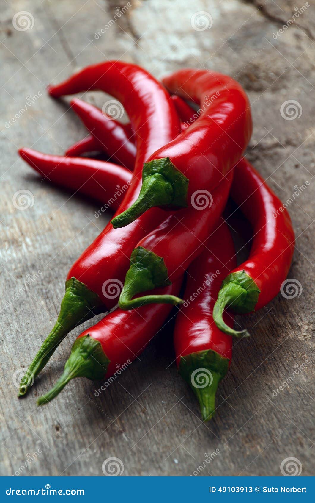 Red hot chili peppers stock image. Image of kitchen, ripe - 49103913