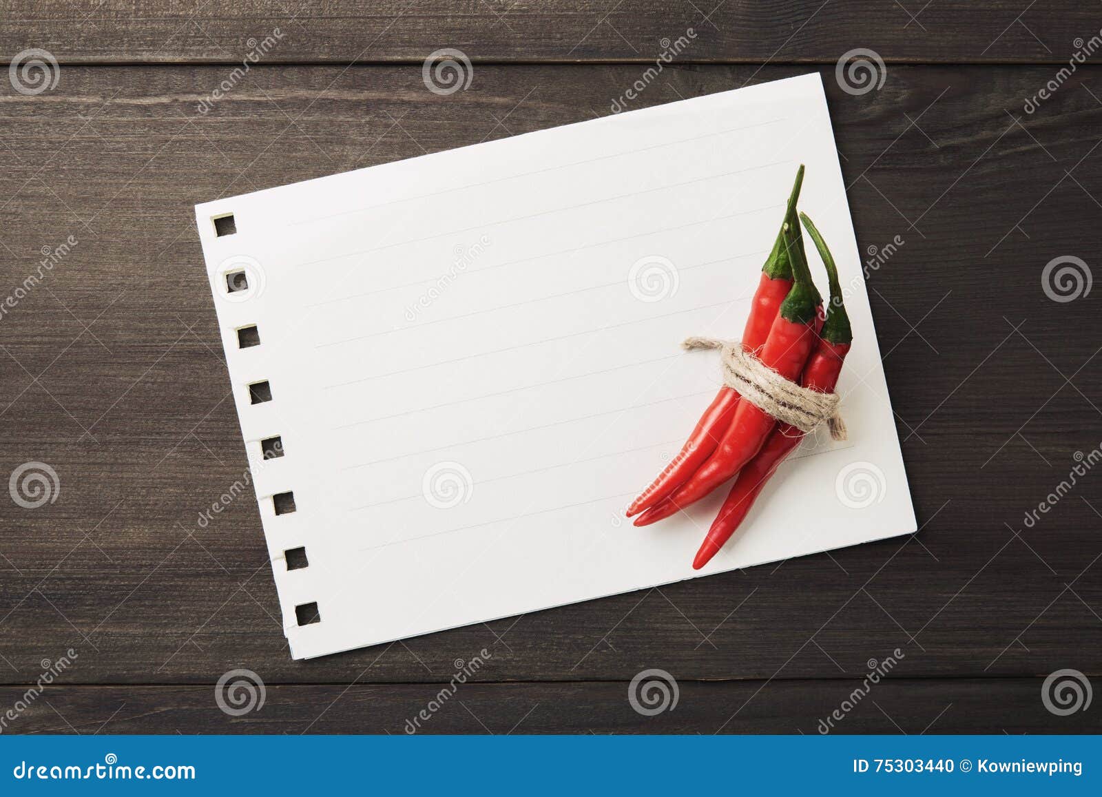 Red Hot Chili Peppers on the Old Paper Sheet Stock Photo - Image of ...
