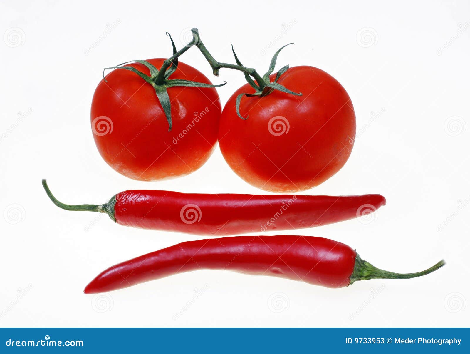 Red Hot Chili Peppers and Tomatoes Stock Image - Image of chile, market ...