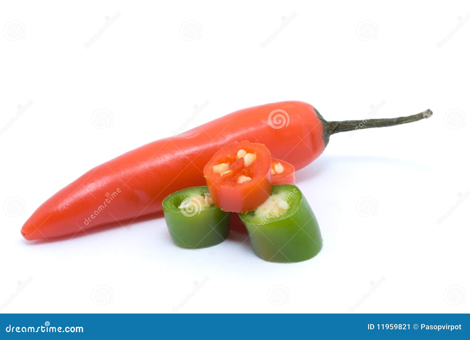 Red hot chilli with slices stock image. Image of background - 11959821