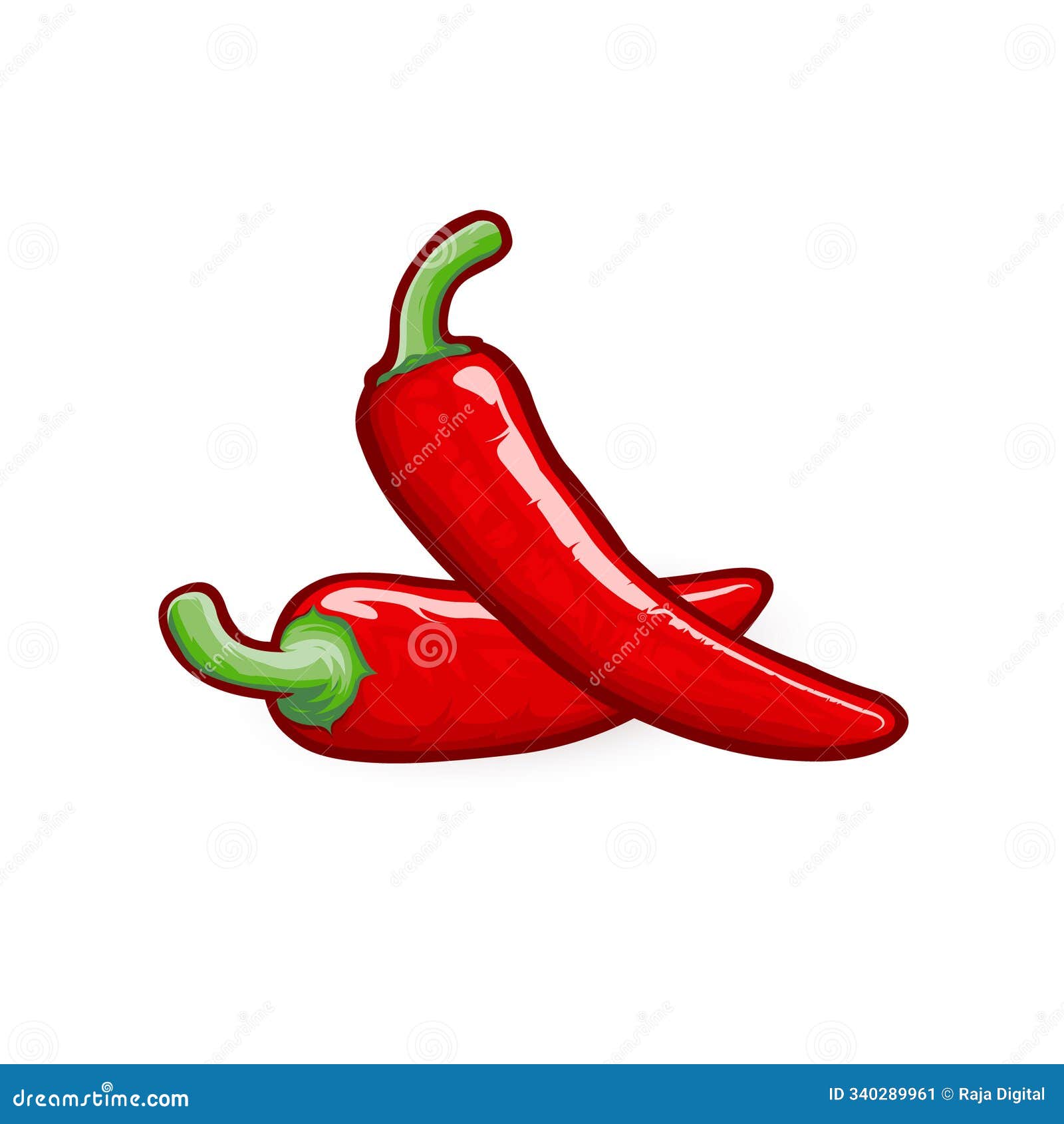 Red Hot Chilli Vector Art Isolated Stock Illustration Stock ...