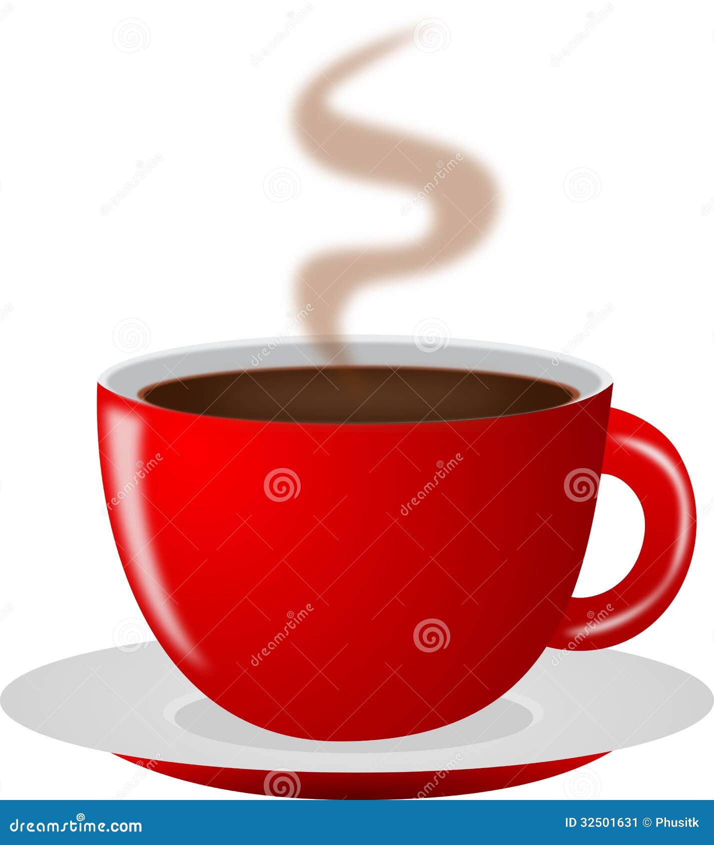 Red hot Coffee Cup stock illustration. Illustration of clip - 32501631