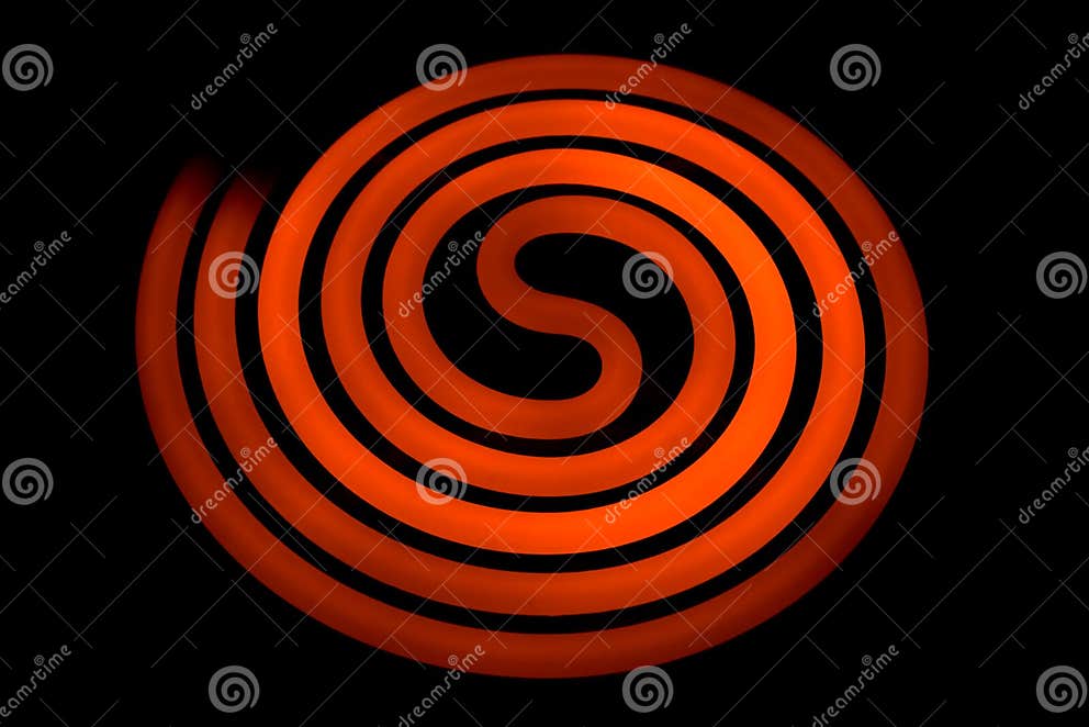 Red hot element stock image. Image of glow, element, metal - 25075075